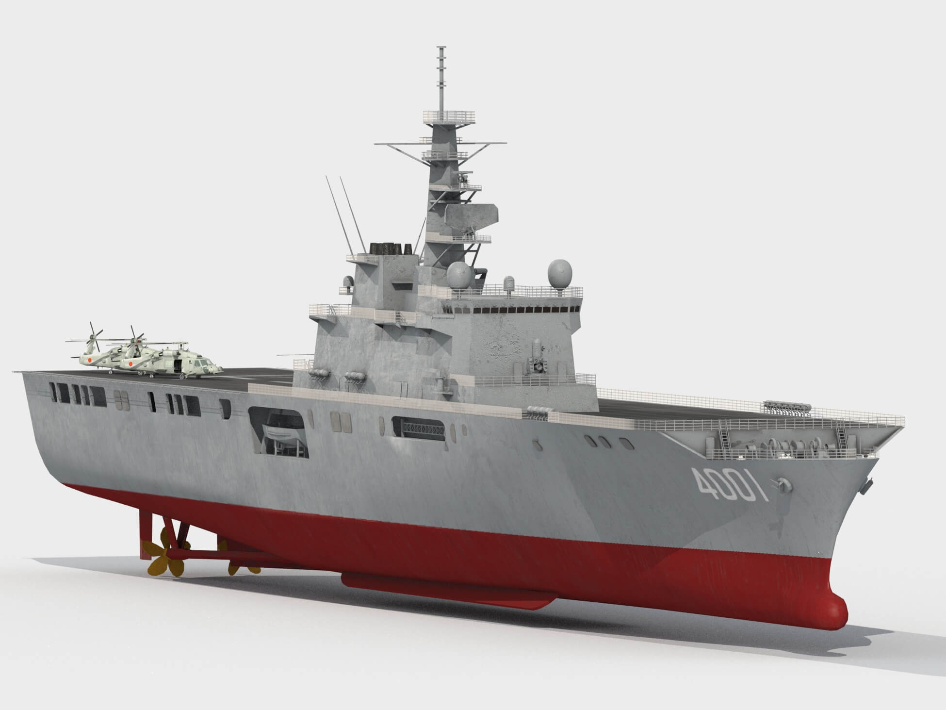 Osumi Class Tank Landing Ship - 3D Model by Mermodels