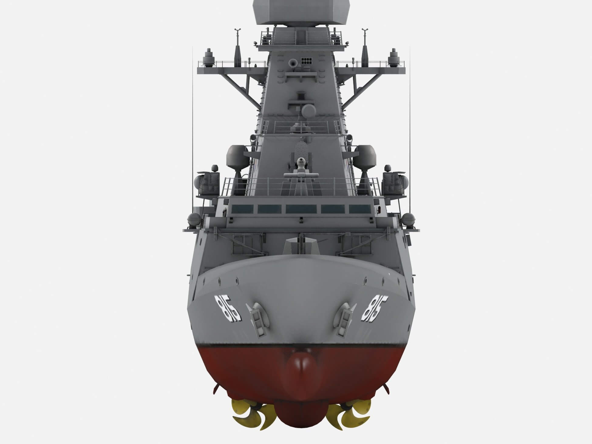ROKS Gangwon FFG-815 Incheon Class Frigate 3D Model by Mermodels