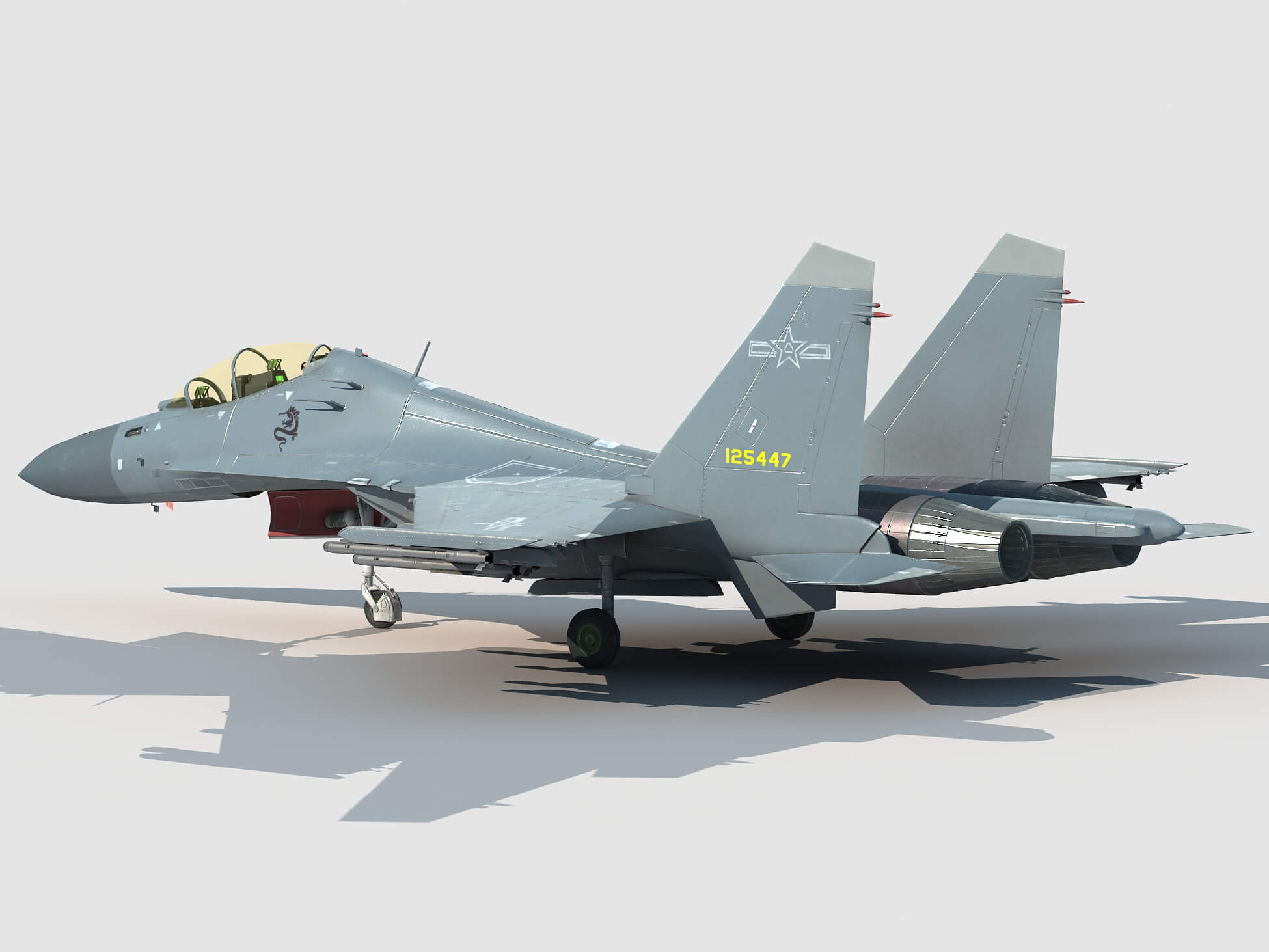 Shengyang J-16 A 3D Model by Mermodels