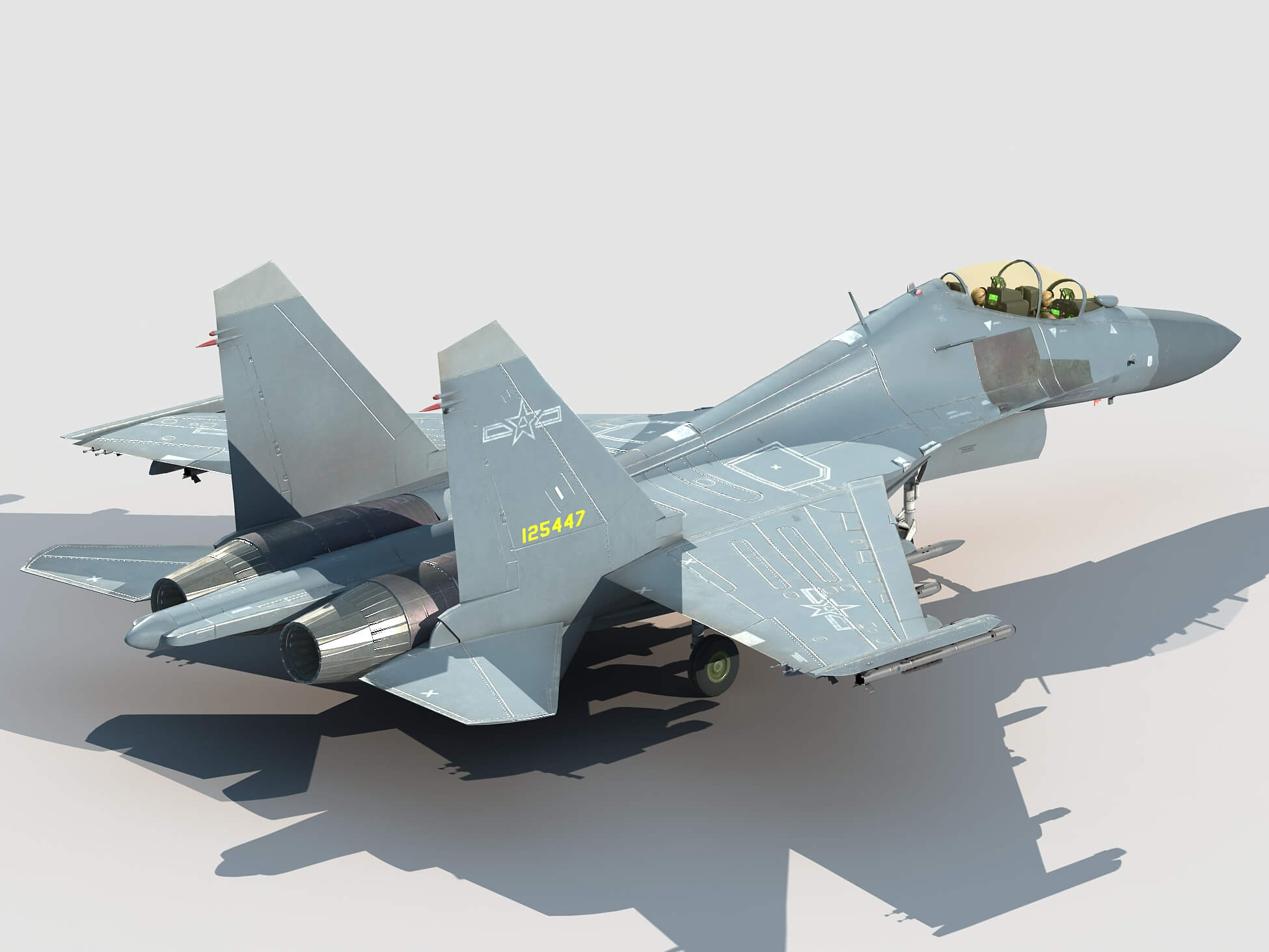 Shengyang J-16 A 3D Model by Mermodels