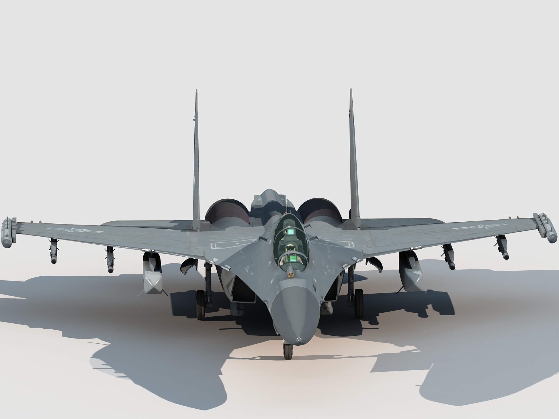 Shenyang J-16 D Ew 3D Model by Mermodels