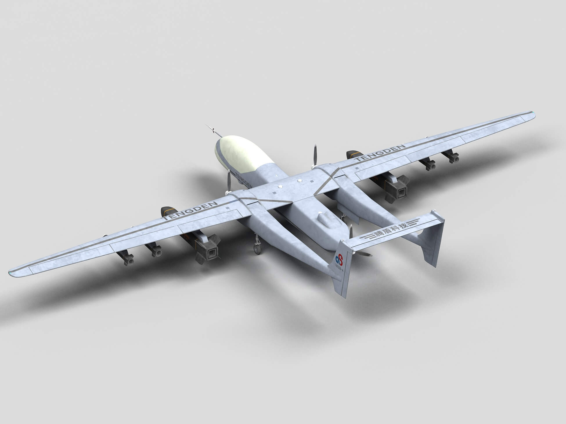 Tengden Tb-001A Skorpion UCAV 3D Model by Mermodels