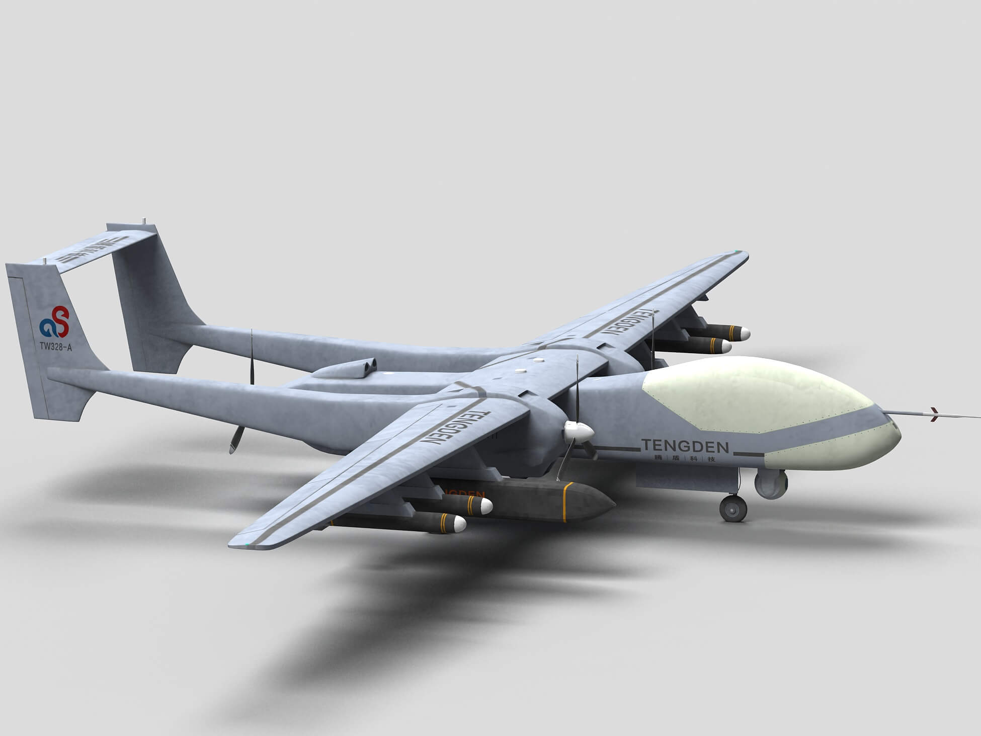 Tengden Tb-001A Skorpion UCAV 3D Model by Mermodels