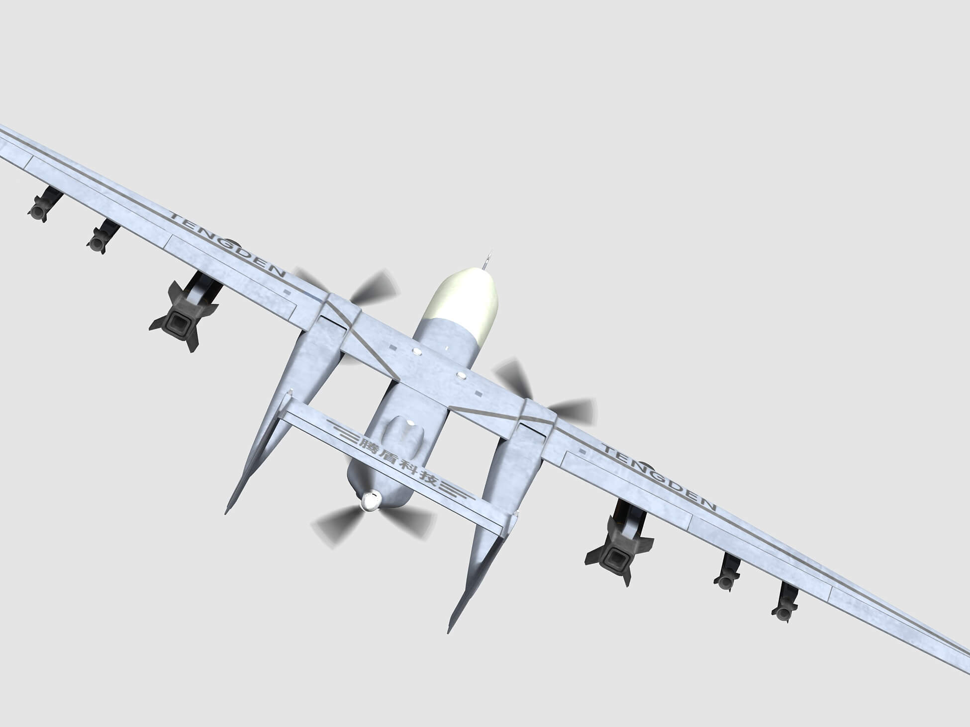 Tengden Tb-001A Skorpion UCAV 3D Model by Mermodels