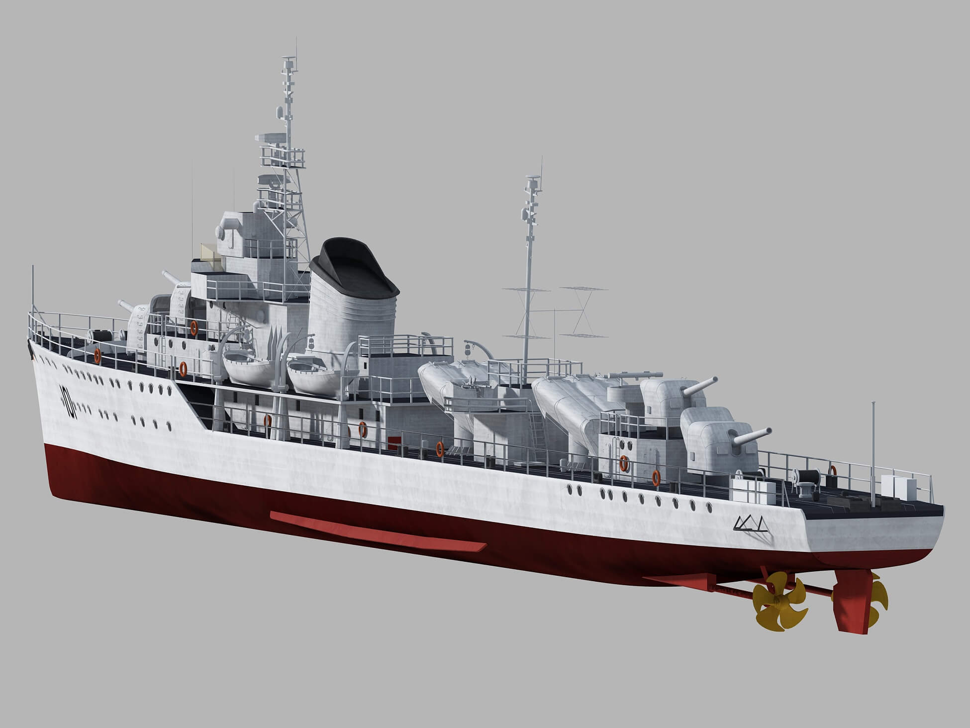 The Anshan Class Destroyer - 3D Model by Mermodels