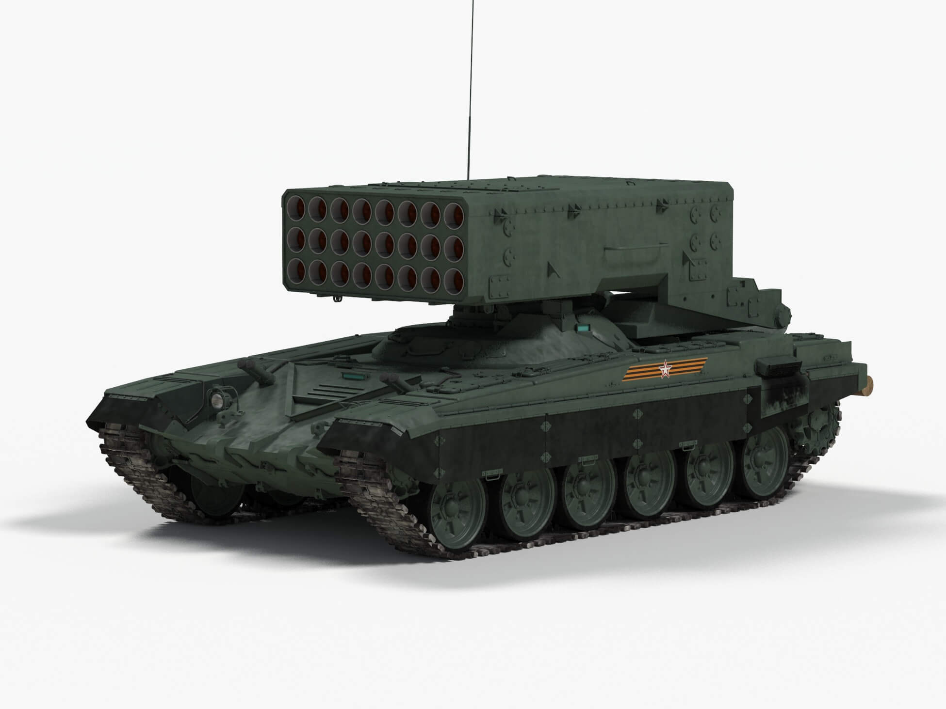 TOS-1 Buratino 3D Model by Mermodels