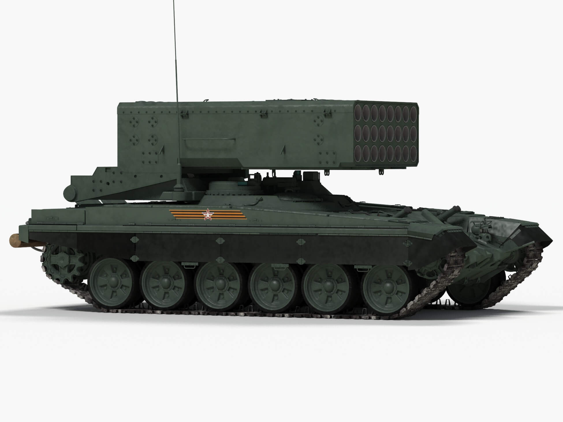 TOS-1 Buratino 3D Model by Mermodels