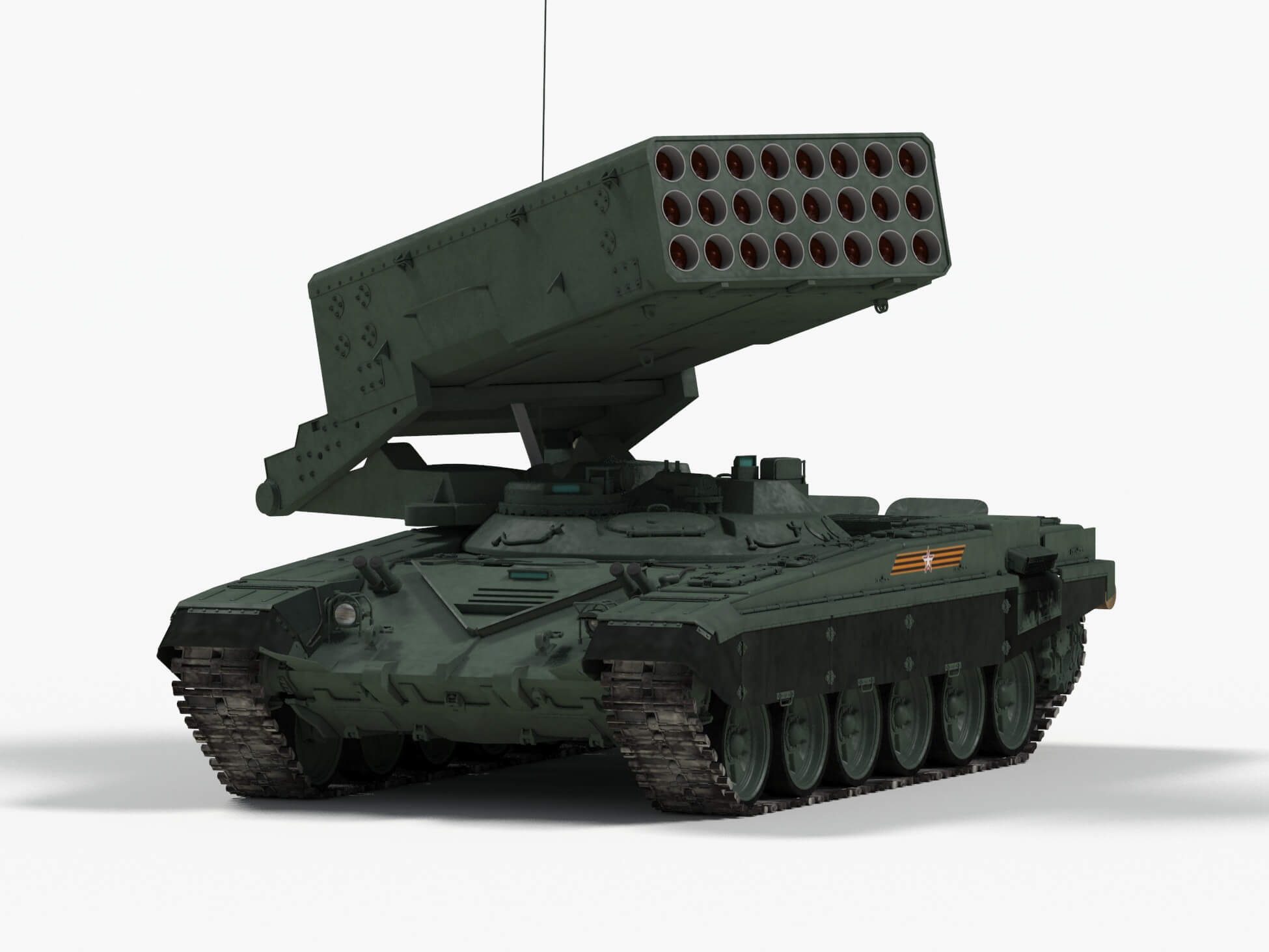 TOS-1 Buratino 3D Model by Mermodels