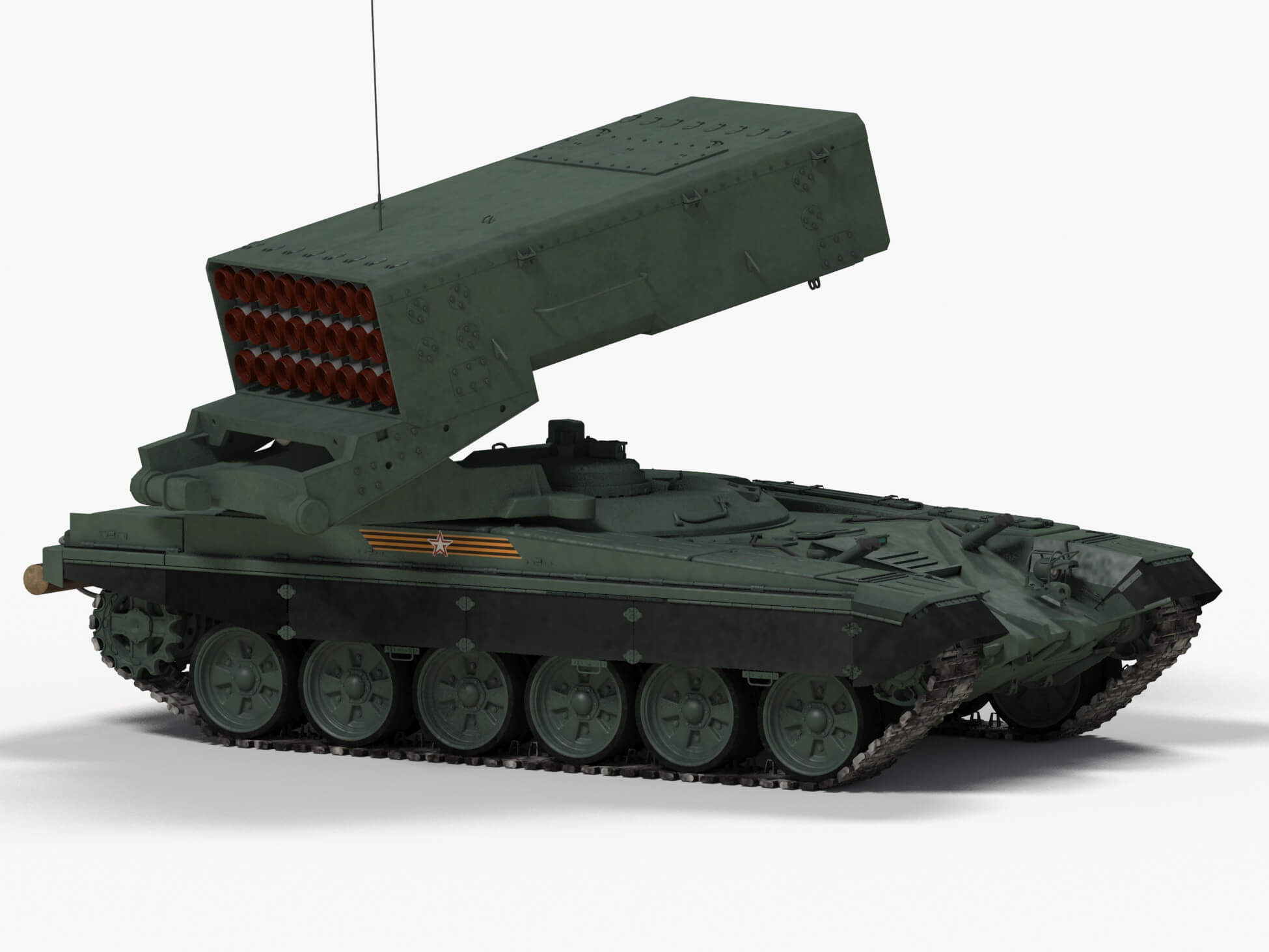 TOS-1 Buratino 3D Model by Mermodels