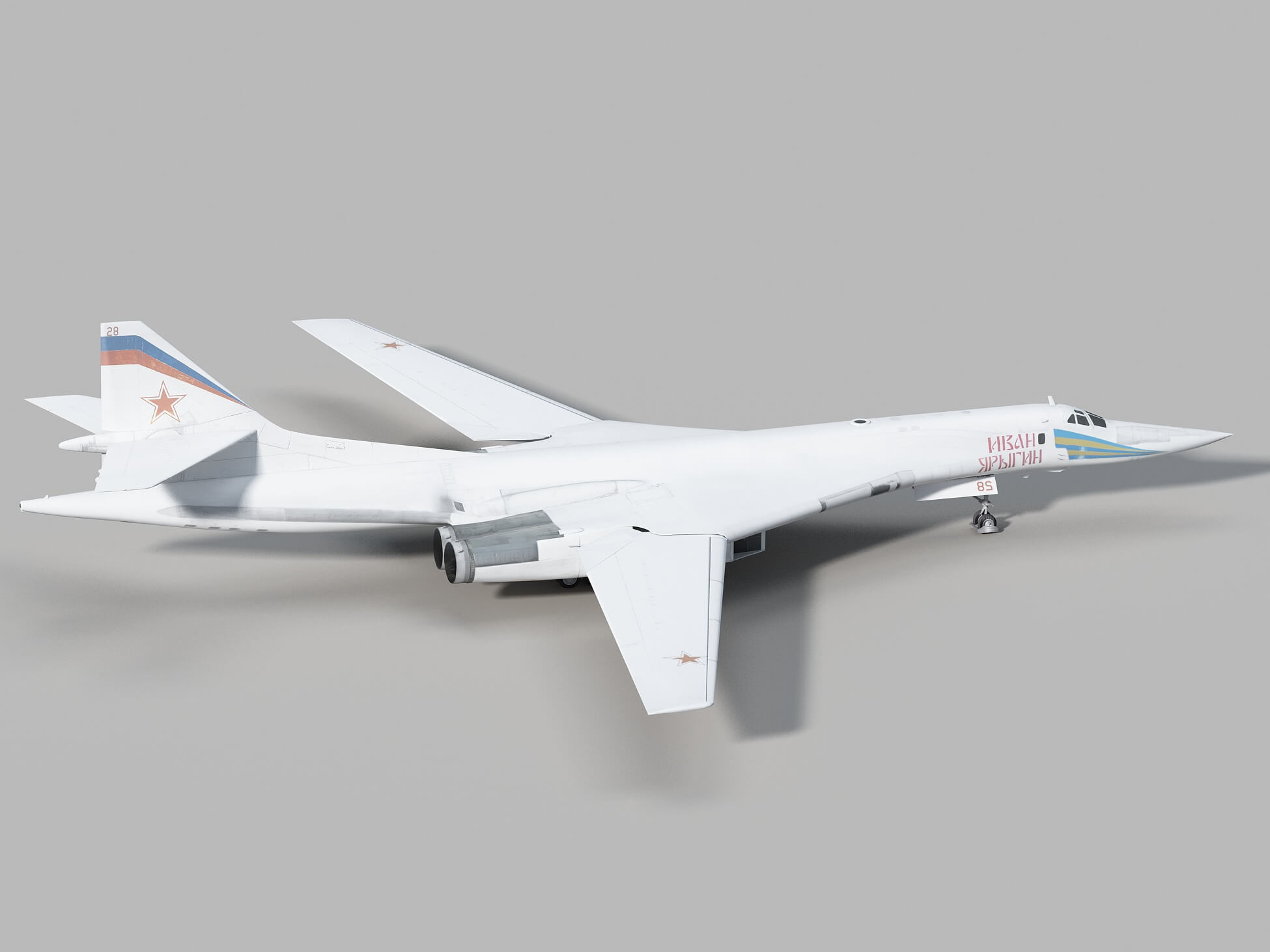 Tupolev TU-160 Swan/Blackjack 3D Model by Mermodels