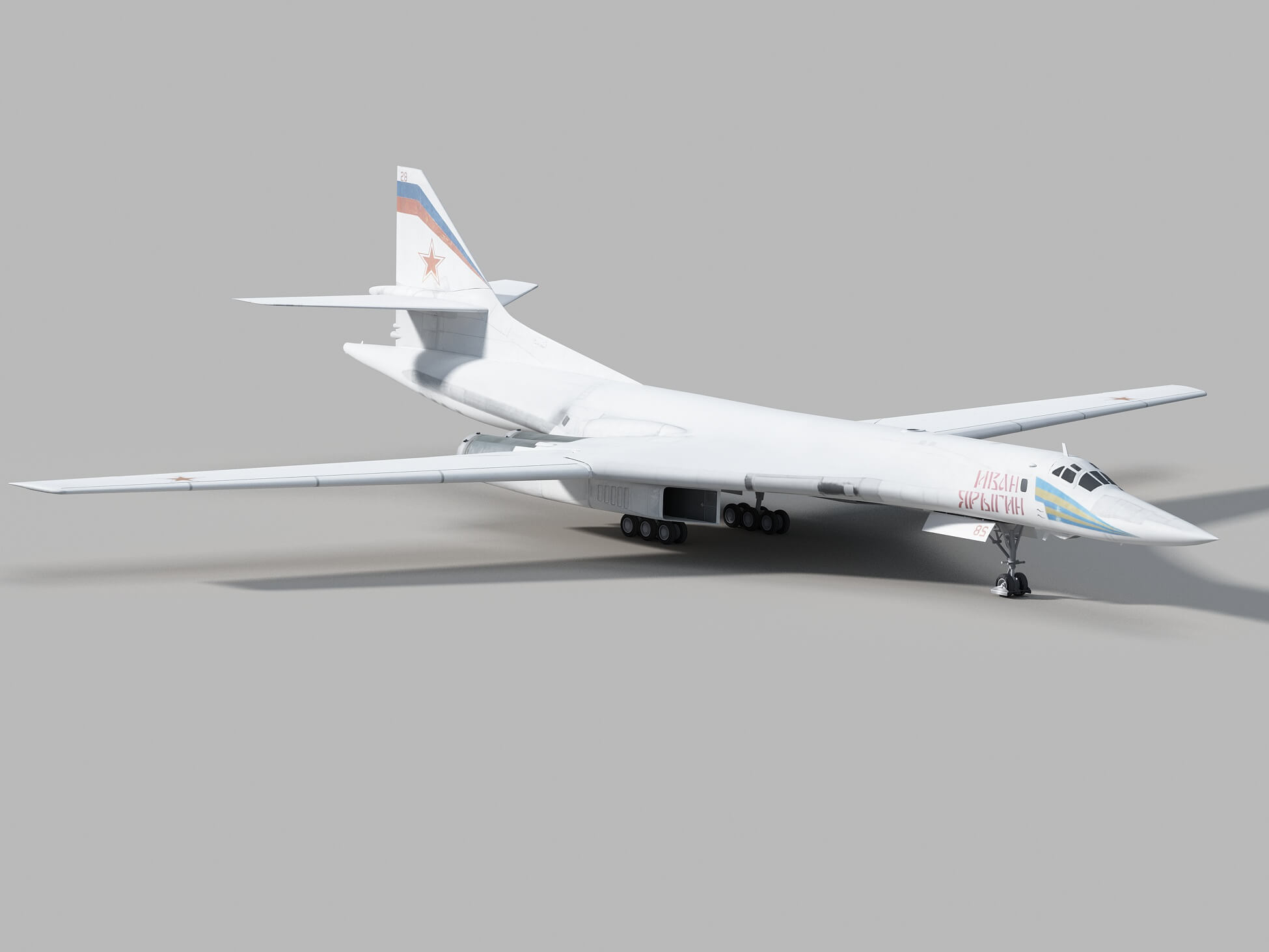 Tupolev TU-160 Swan/Blackjack 3D Model by Mermodels