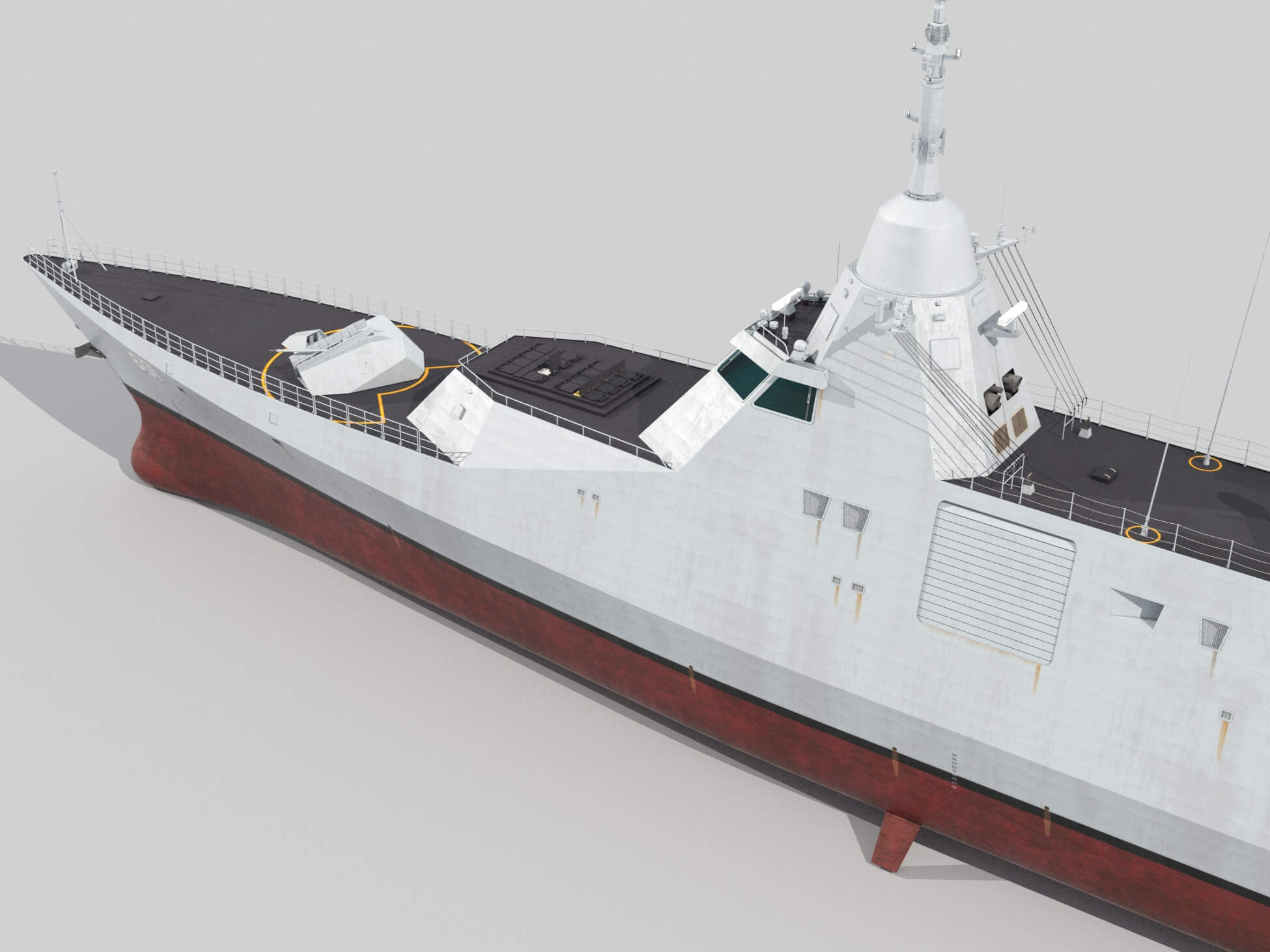 Type 057 New Stealth Corvette Prototype - 3D Model by Mermodels