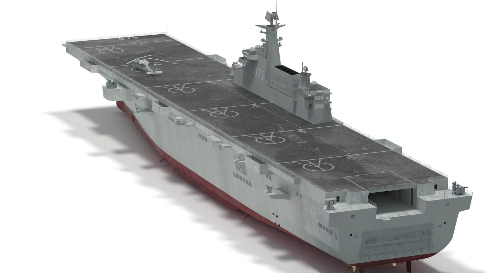 Type 075 Yushen Class - 3D Model by Mermodels