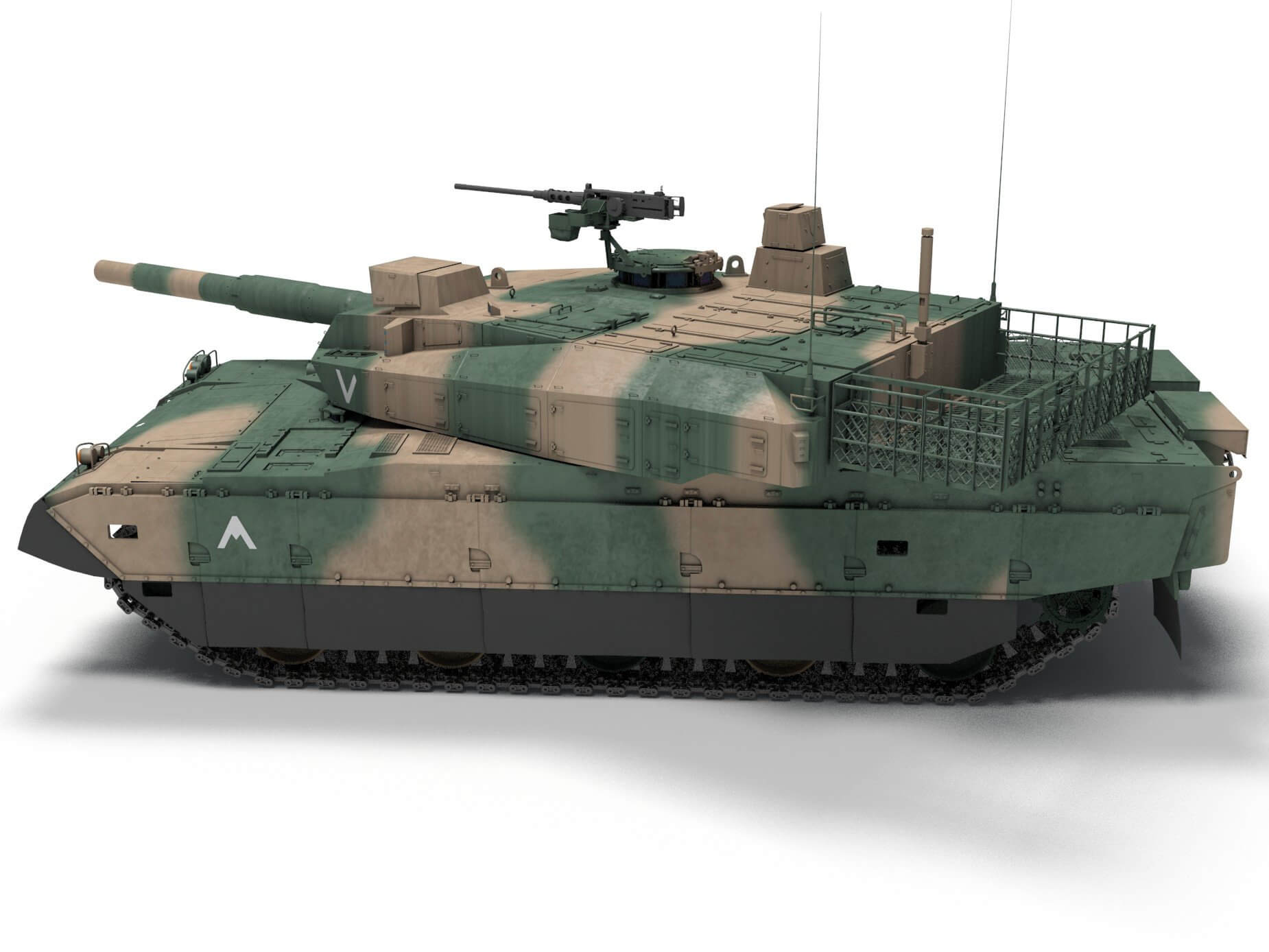 Type 10 Tank - 3D Model by Mermodels