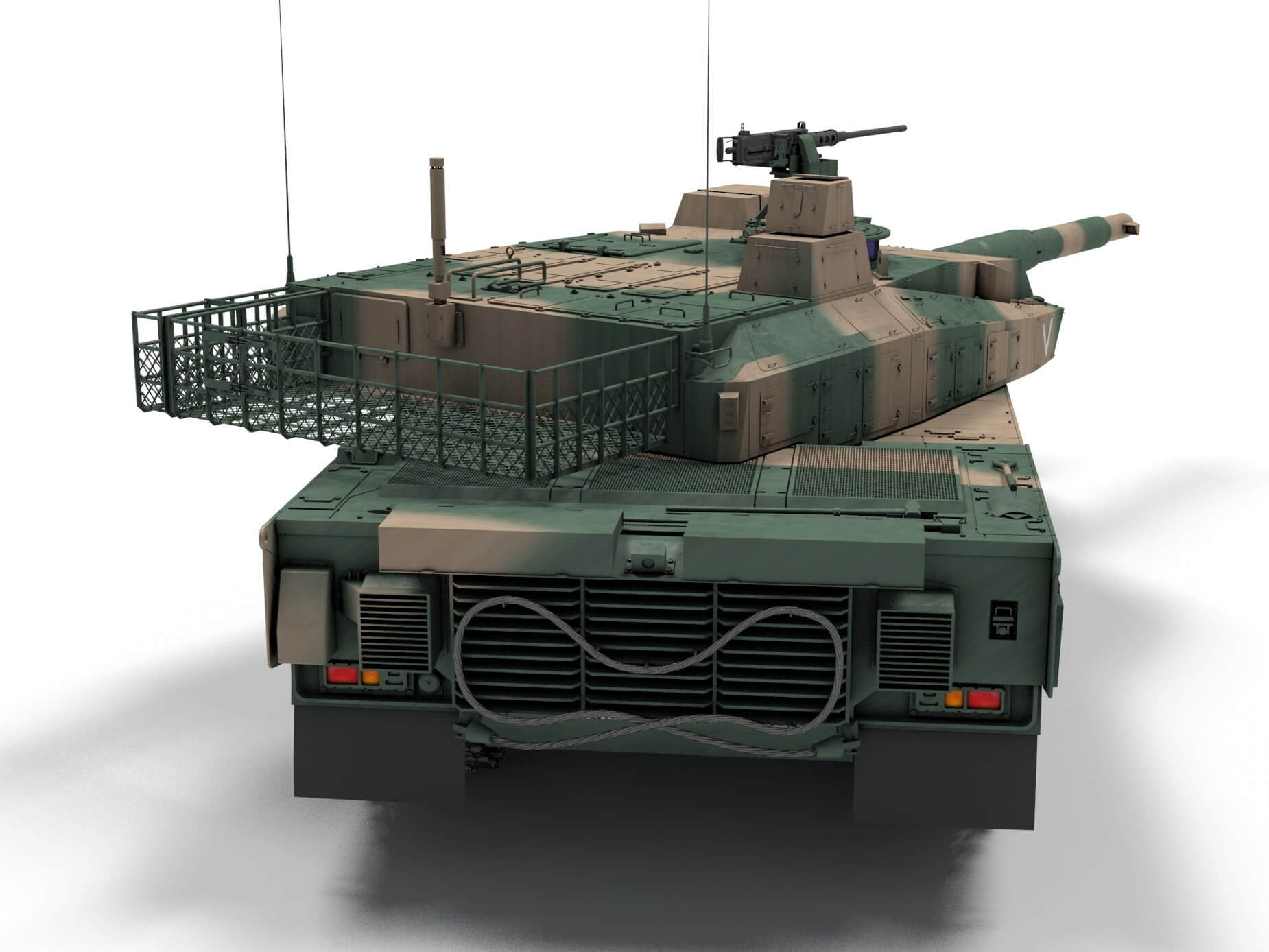 Type 10 Tank - 3D Model by Mermodels