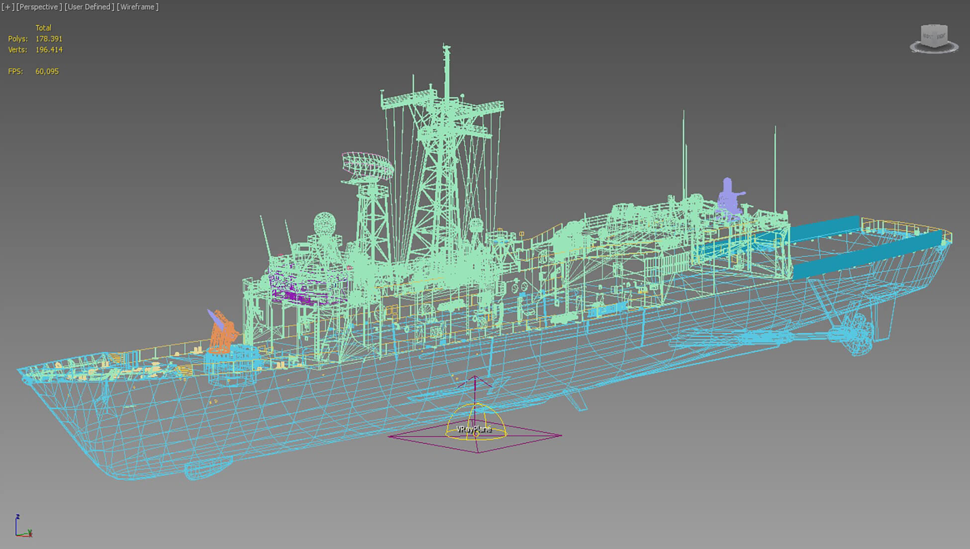 USS Doyle FFG-39 Oliver Hazard Perry Long Hull Class 3D Model by Mermodels