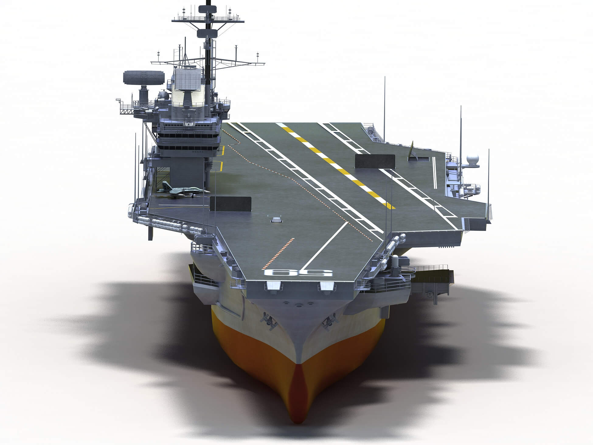 USS Forrestal CV-59 3D Model by Mermodels