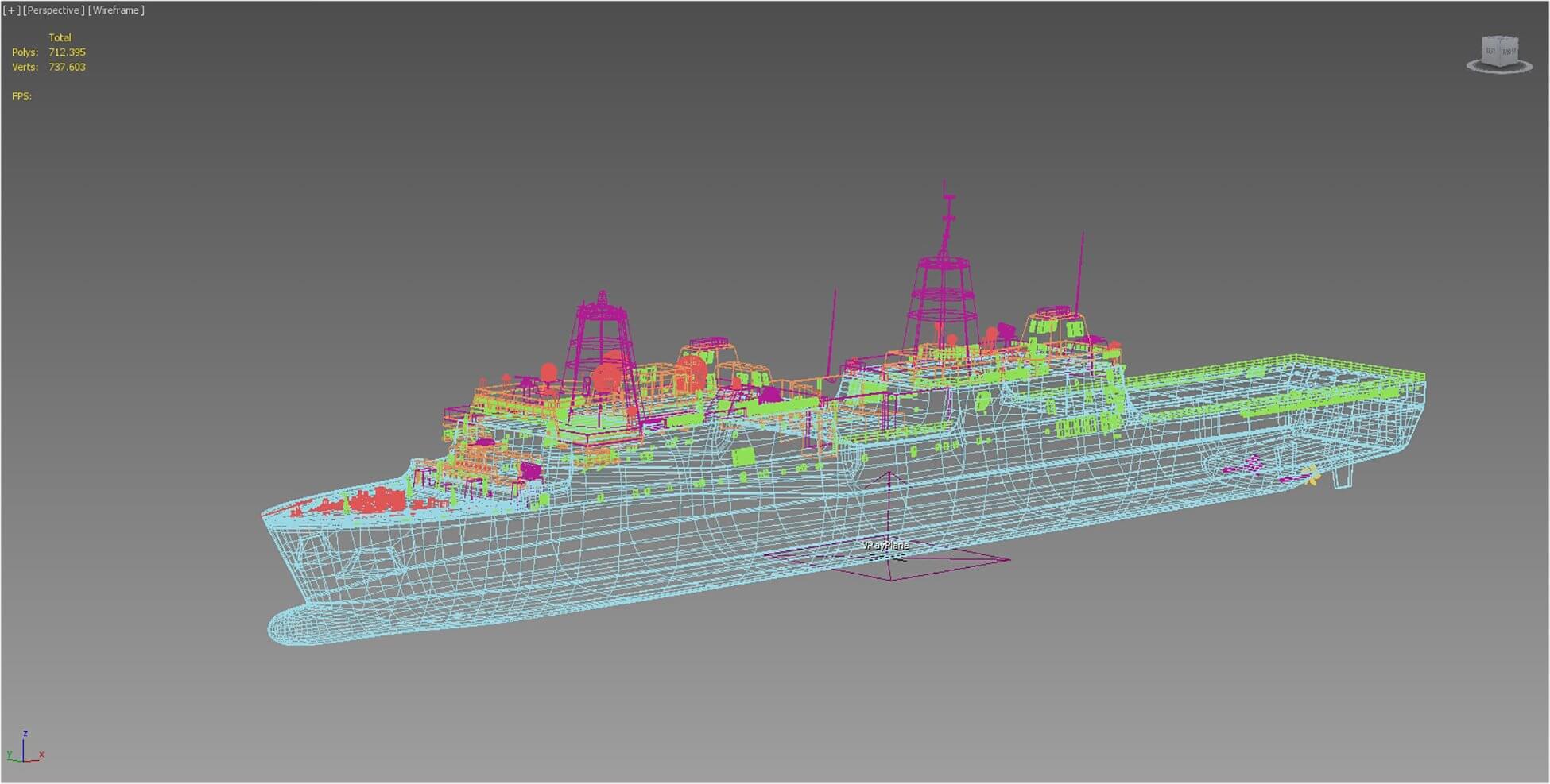 USS Green Bay LPD20 - 3D Model by Mermodels