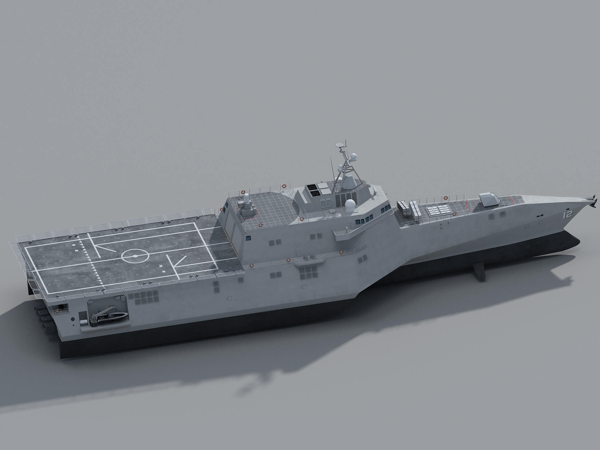 USS Omaha Lcs Class - 3D Model by Mermodels