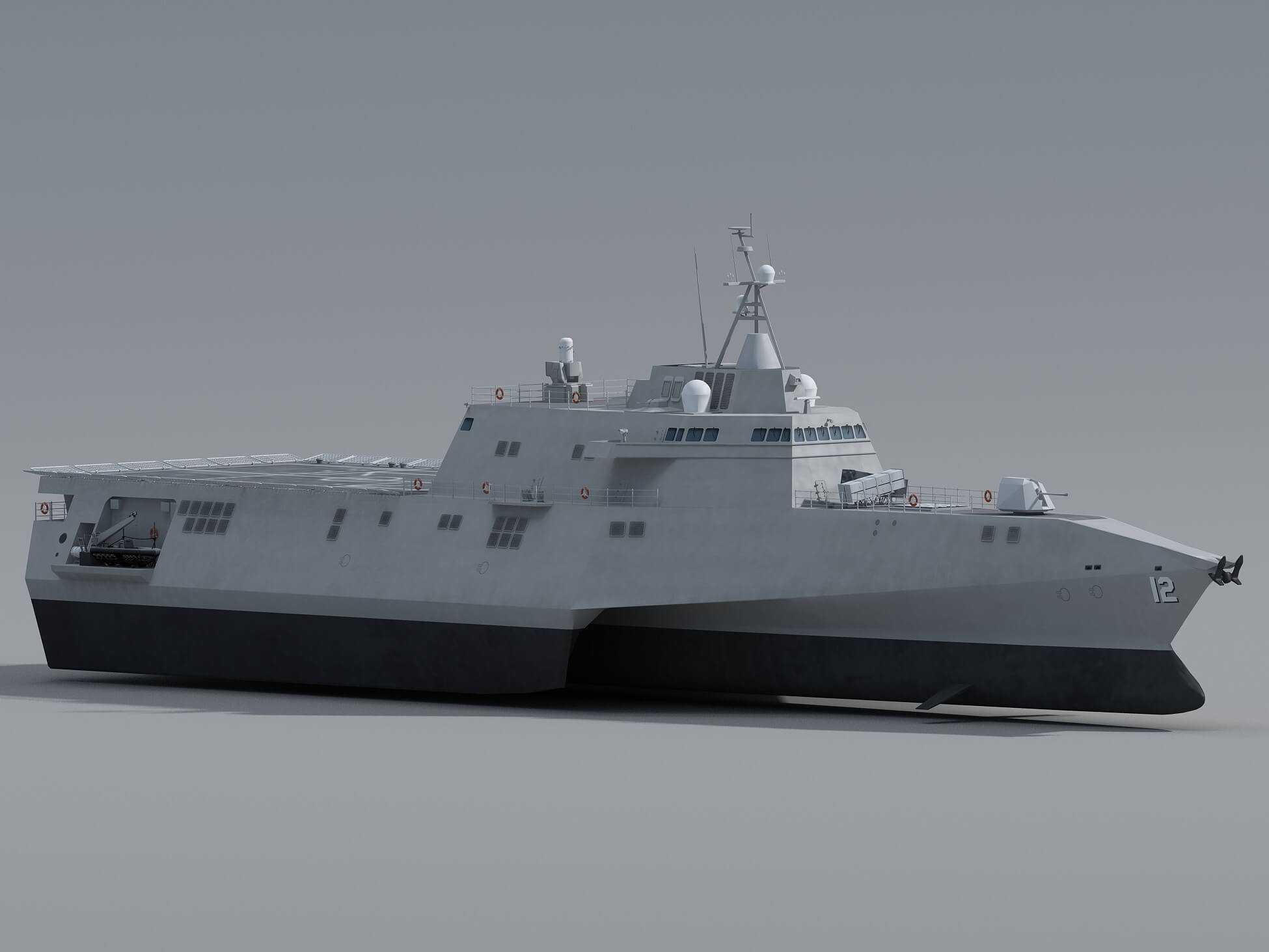 USS Omaha Lcs Class - 3D Model by Mermodels