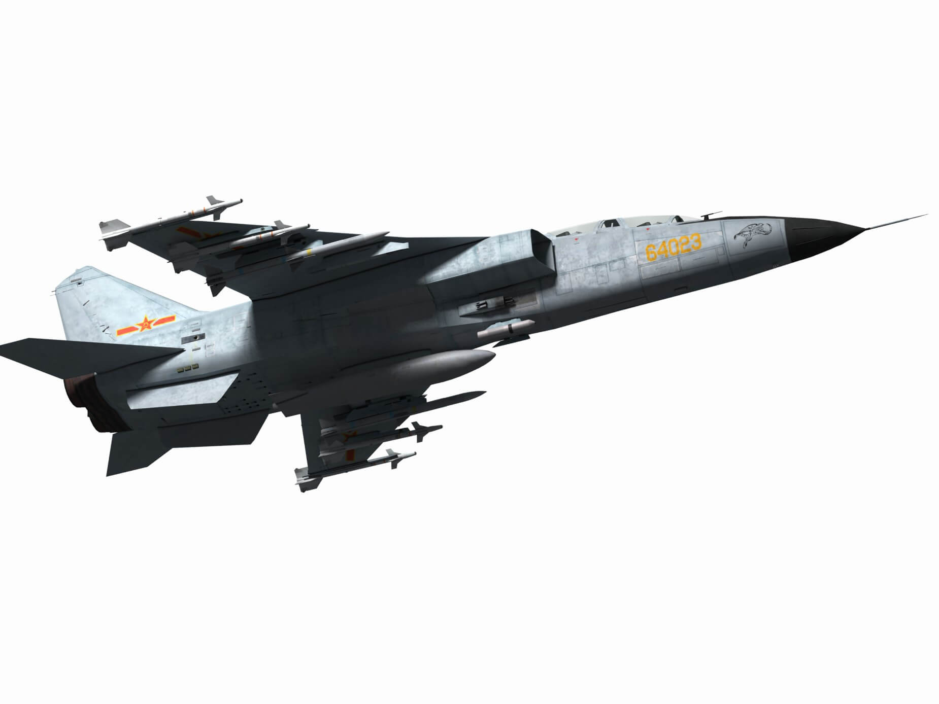 Xian Jh-7A Flounder 3D Model by Mermodels