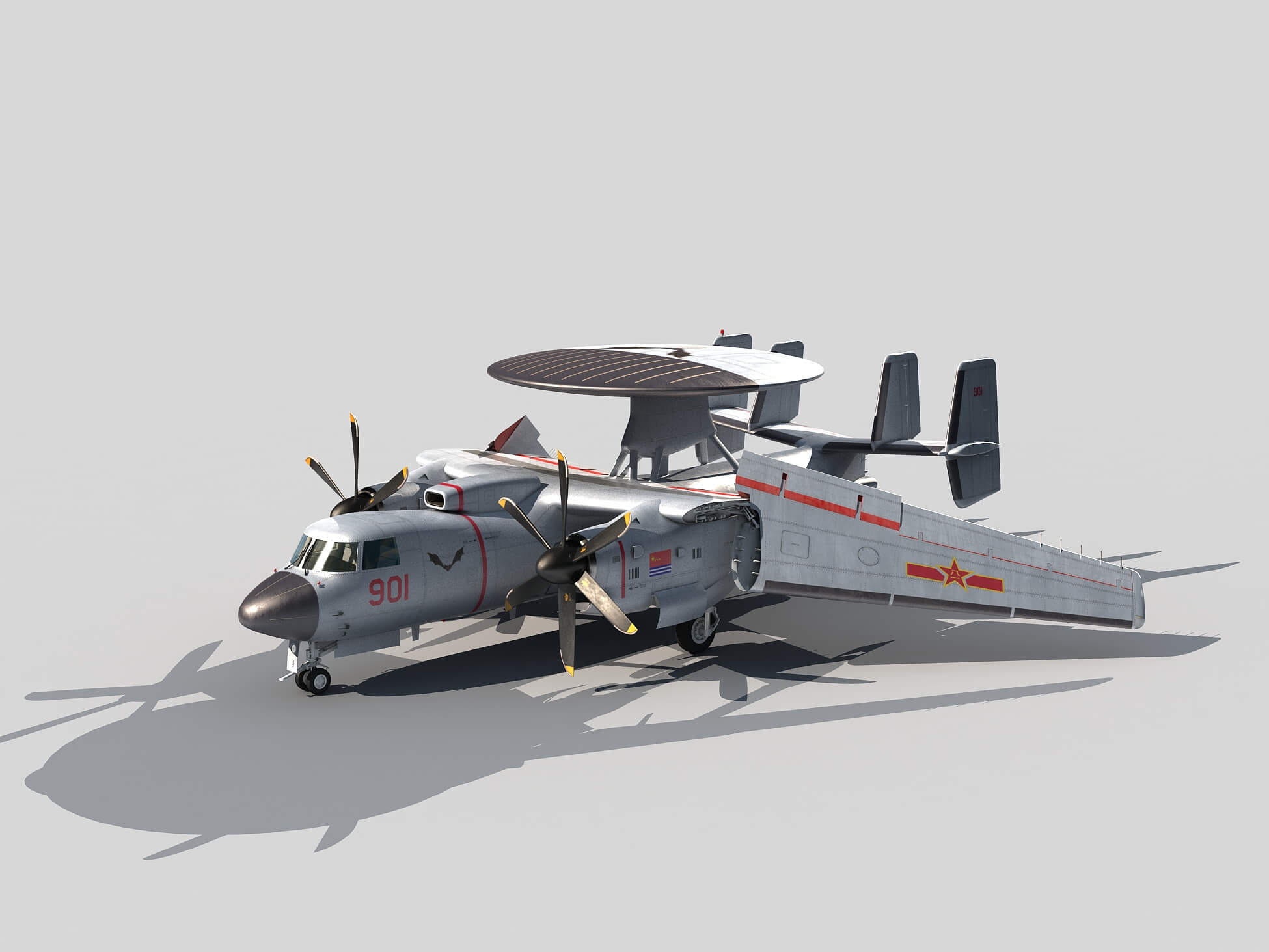 Xian XJ-600 AEW 3D Model by Mermodels
