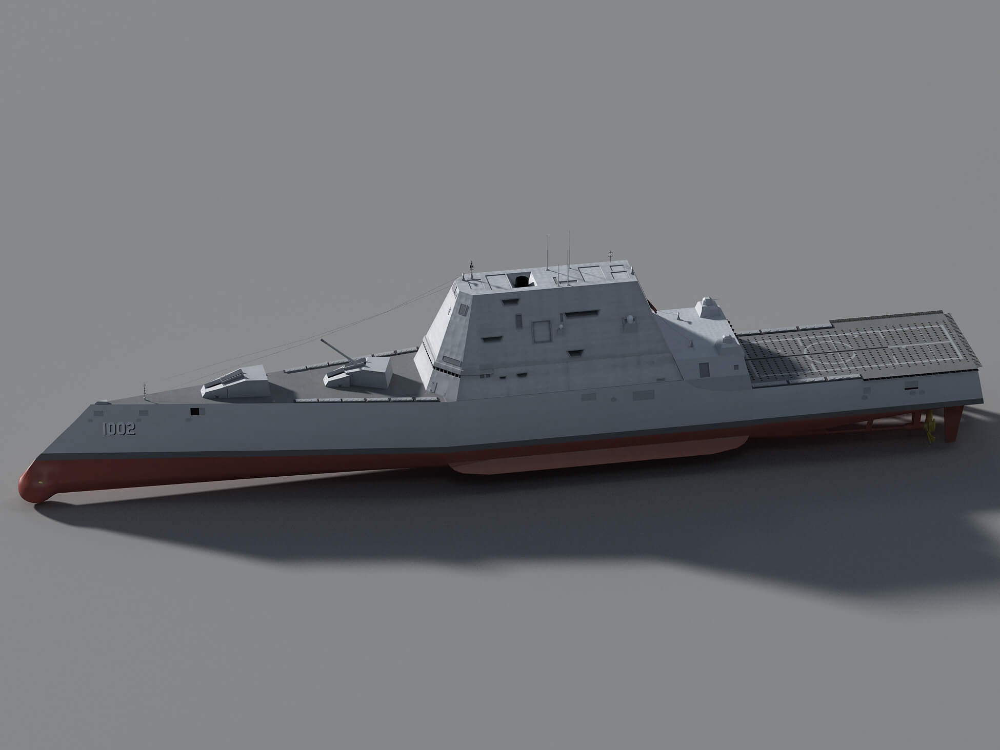 USS Lyndon B. Johnson DDG-1002 3D Model by Mermodels