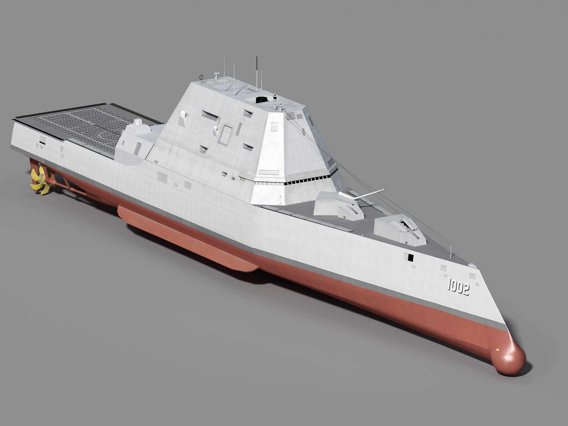 USS Lyndon B. Johnson DDG-1002 3D Model by Mermodels