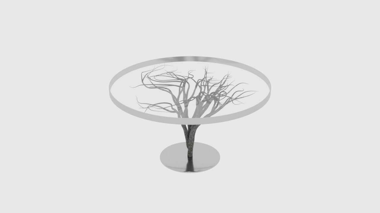 3D Model of a Glass Table by Mes4