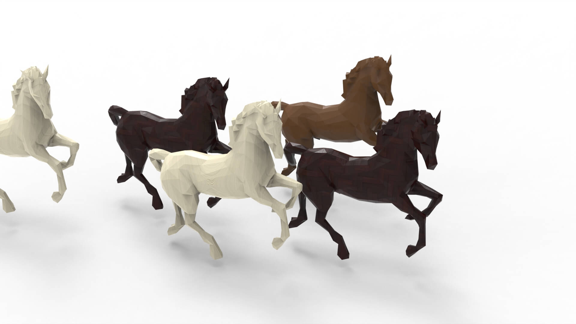 Low Poly Horse - 3D Model by Mesh Designer