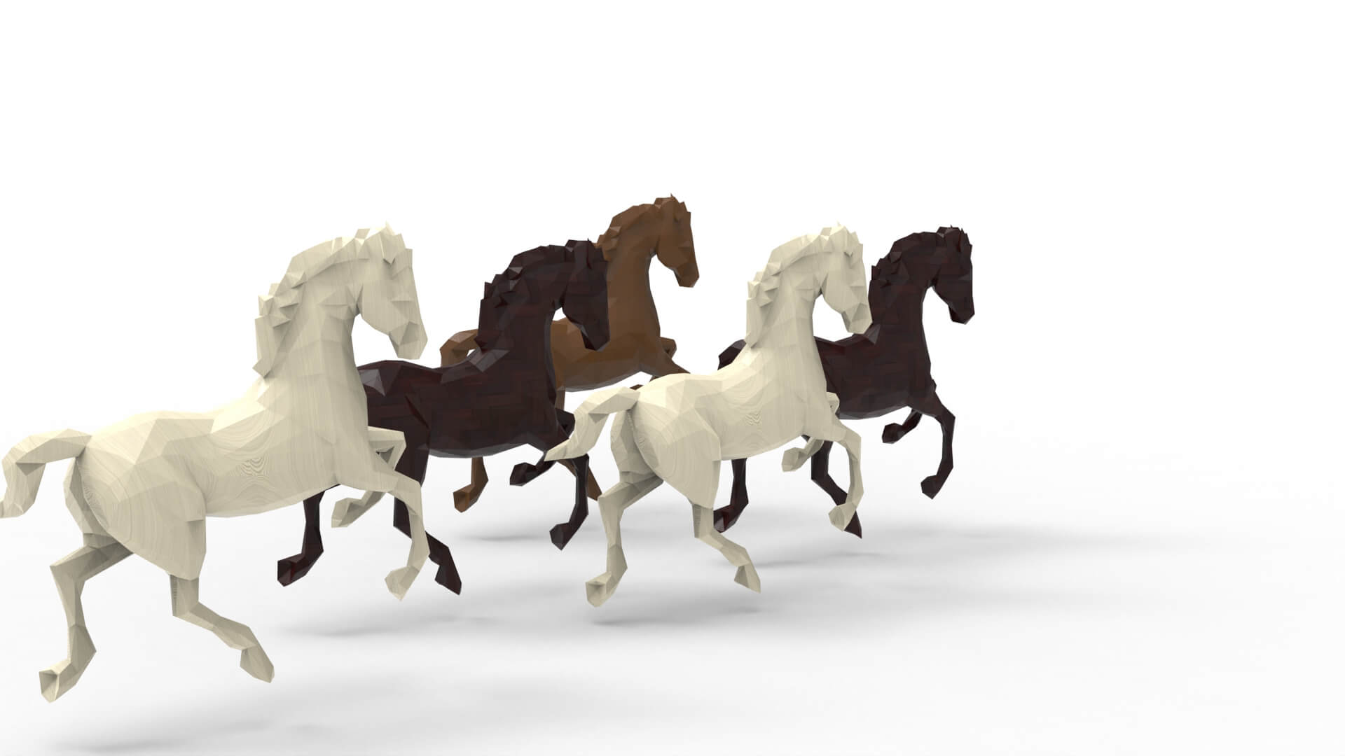 Low Poly Horse - 3D Model by Mesh Designer