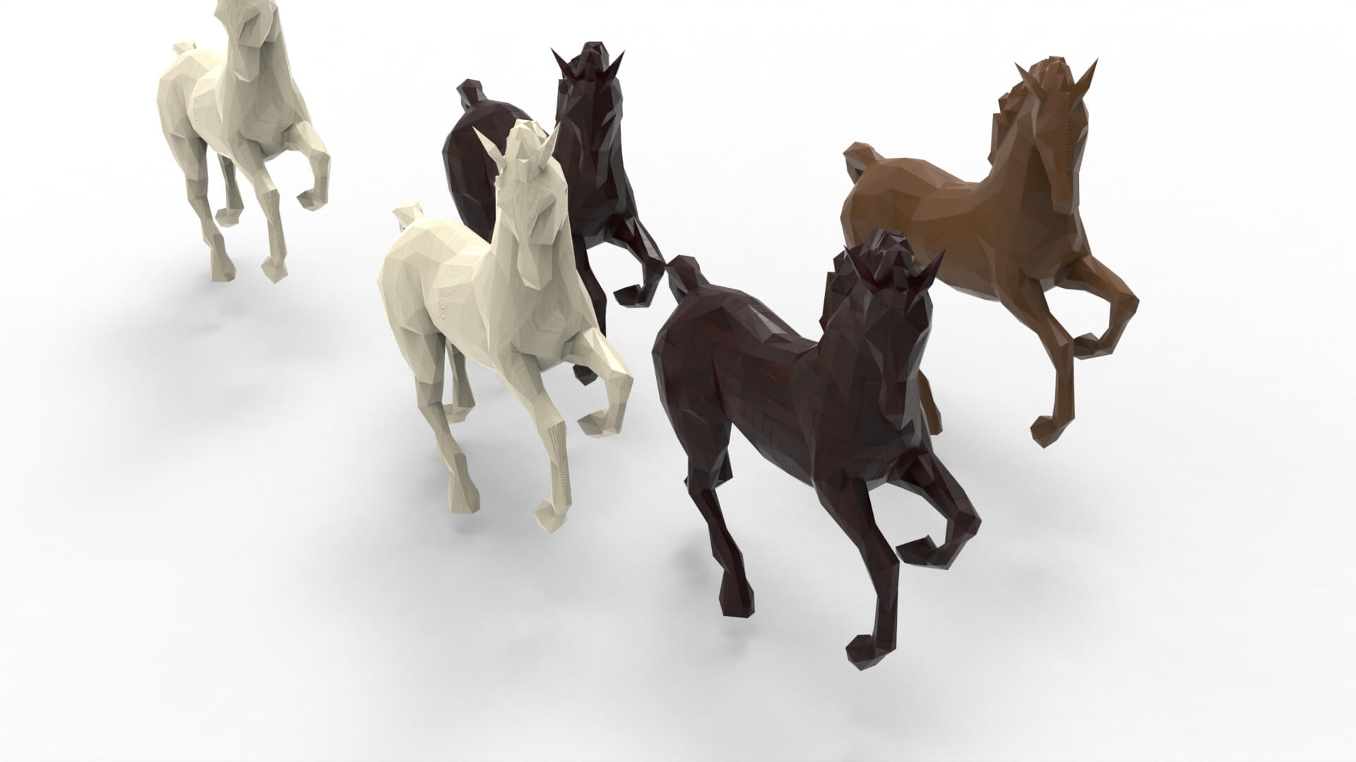 Low Poly Horse - 3D Model by Mesh Designer