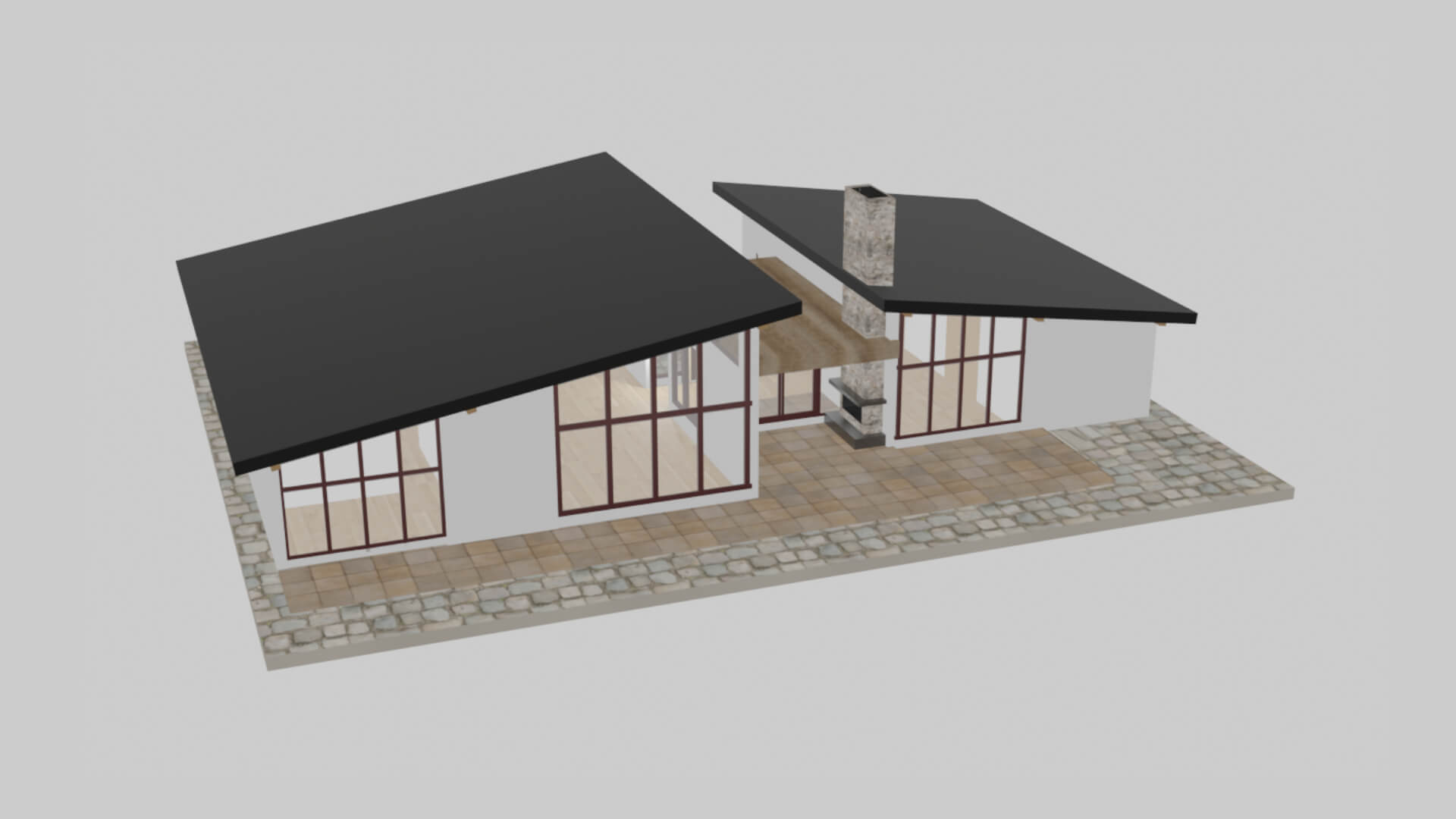 Free House Model 3D by MeshMajesty