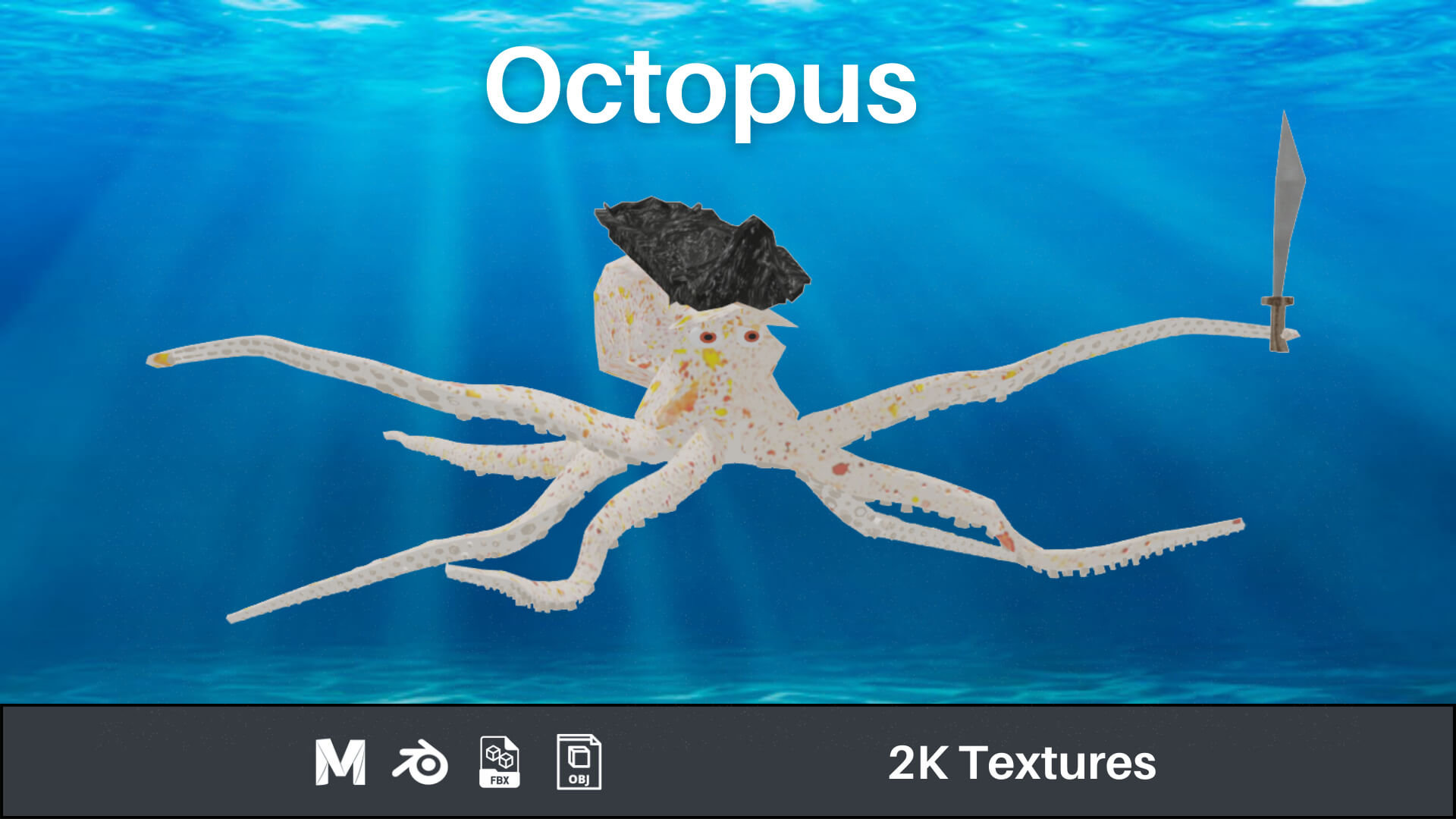 Octopus - Free 3D Model by MeshMajesty