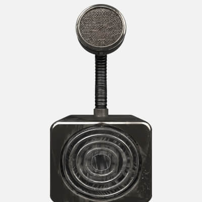 3D Bank Teller Communication System Gooseneck Microphone Arm by MeshStudio