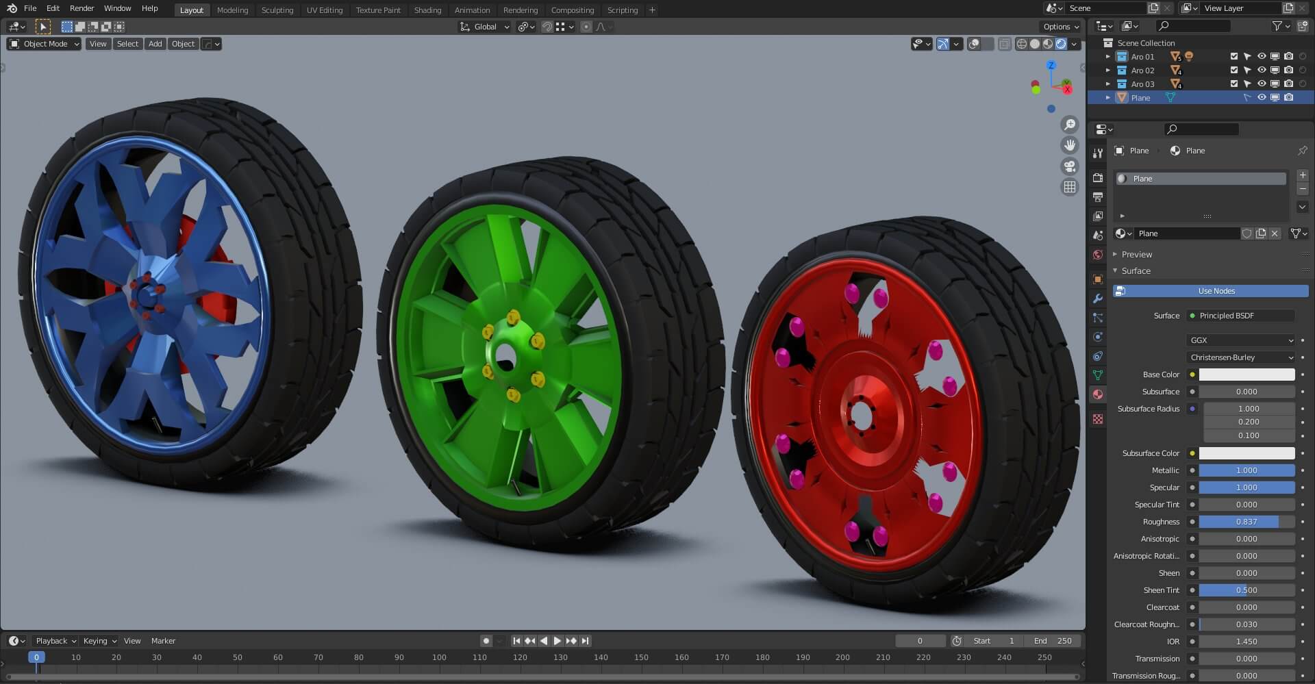Tire - Wheel Free 3D Model by MestreZen3D