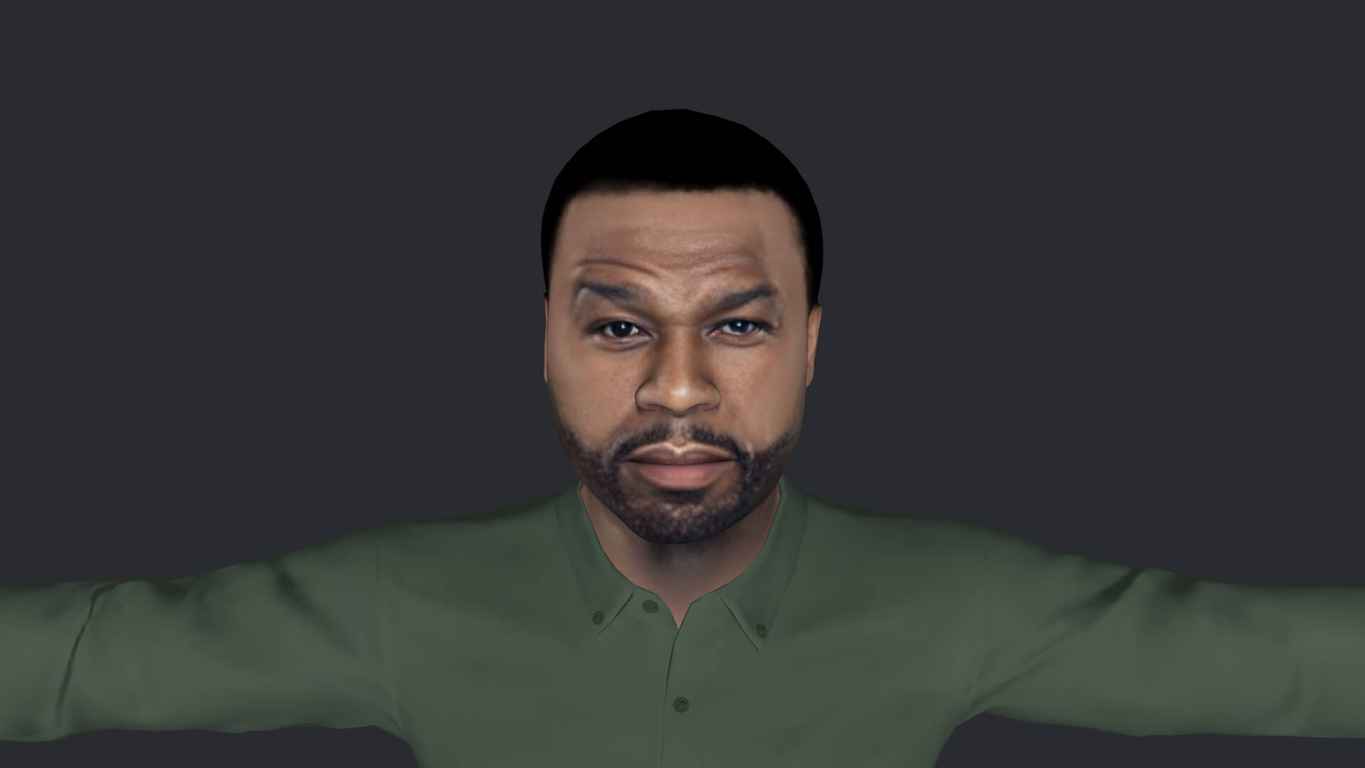 50 Cent Hyper Realistic Full Body Fully Rigged Character - 3D Model by meta avatars