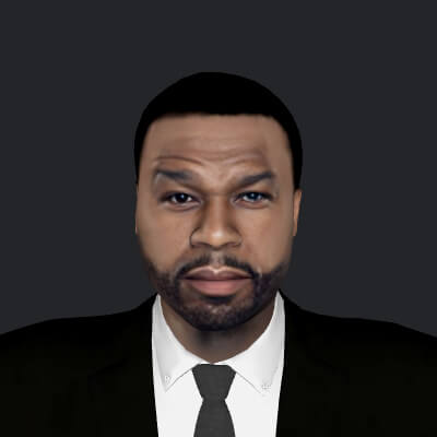 50 Cent Hyper Realistic Full Body Fully Rigged Character - 3D Model by ...