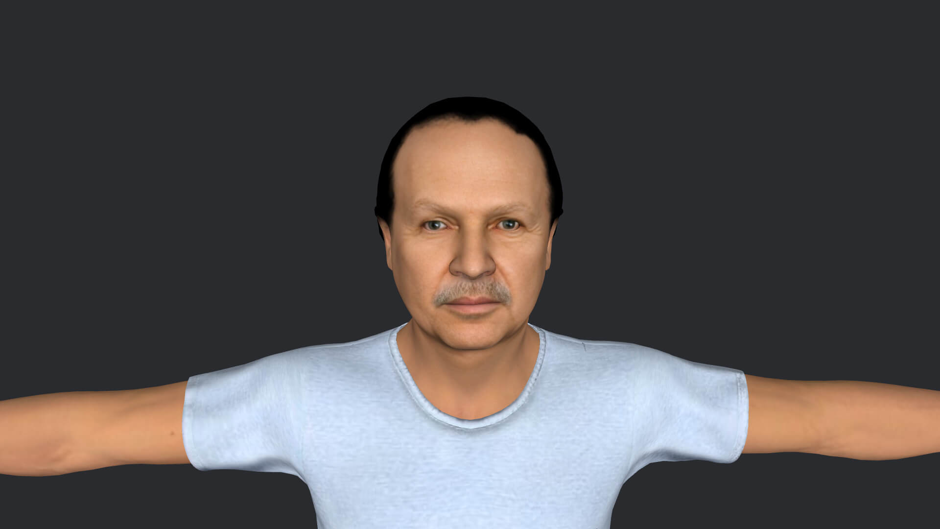 Abdelaziz Bouteflika Hyper Realistic Fully Rigged Character - 3D Model ...
