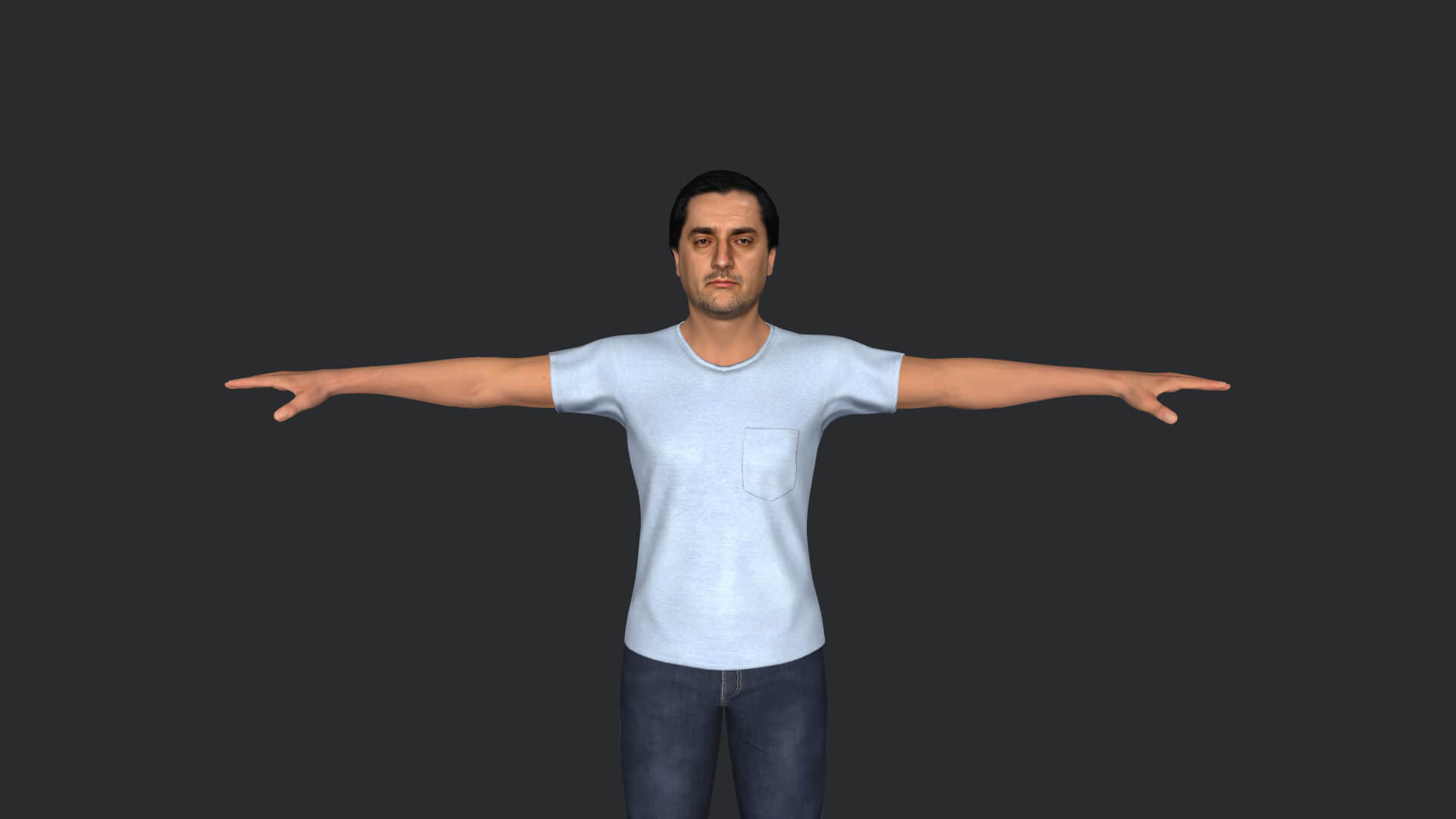 Abdullah Abdullah Realistic Full Body Fully Rigged Character - 3D Model ...
