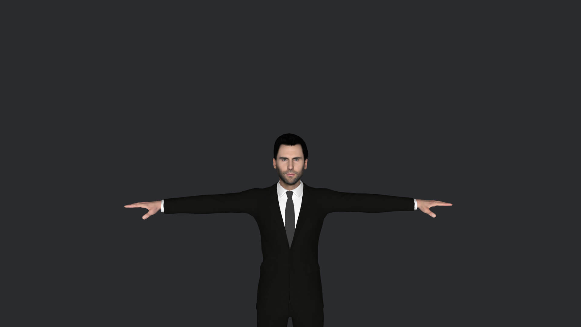 Adam Levine Realistic Full Body Fully Rigged Character - 3D Model by meta avatars