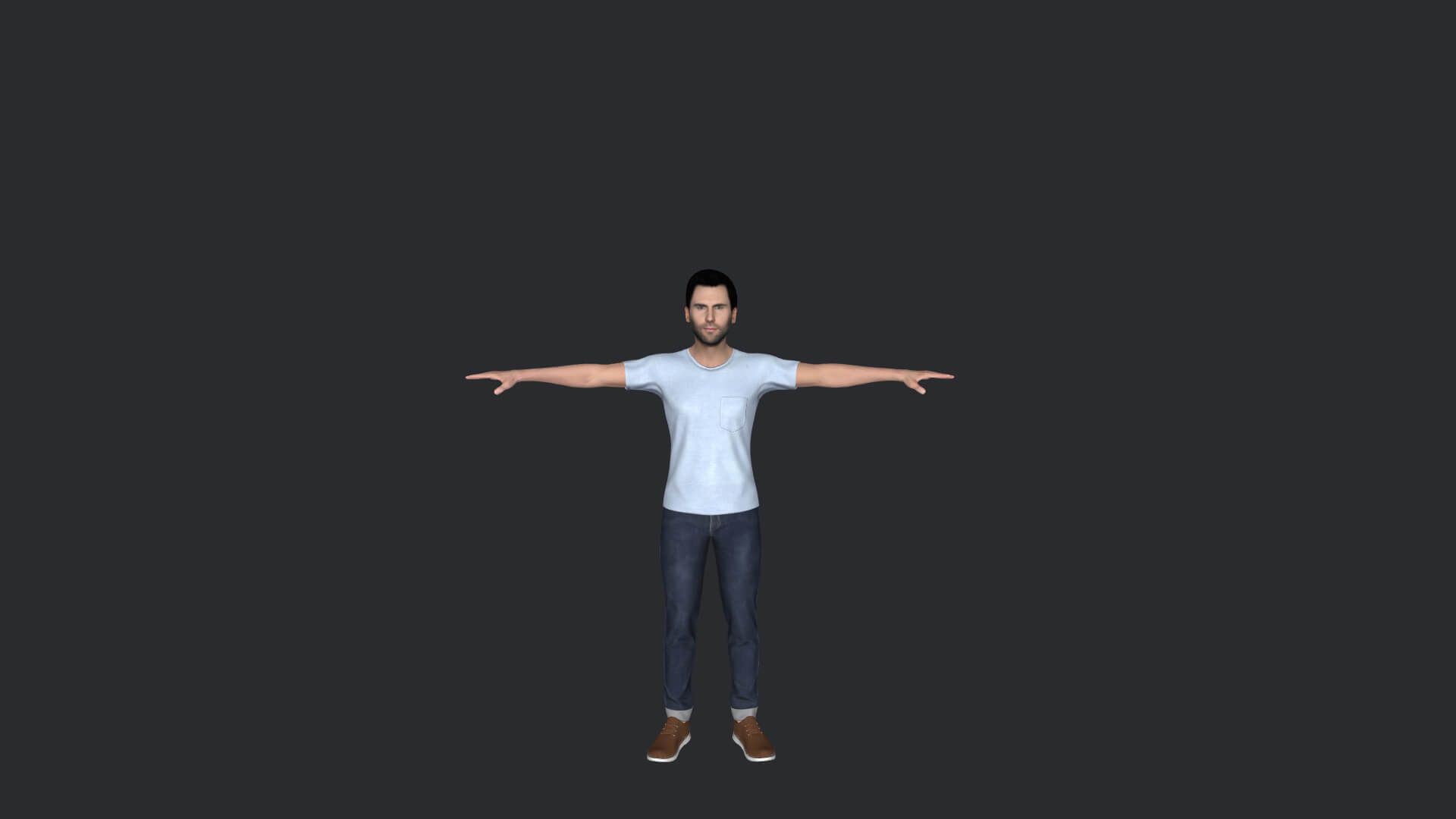 Adam Levine Realistic Full Body Fully Rigged Character - 3D Model by ...