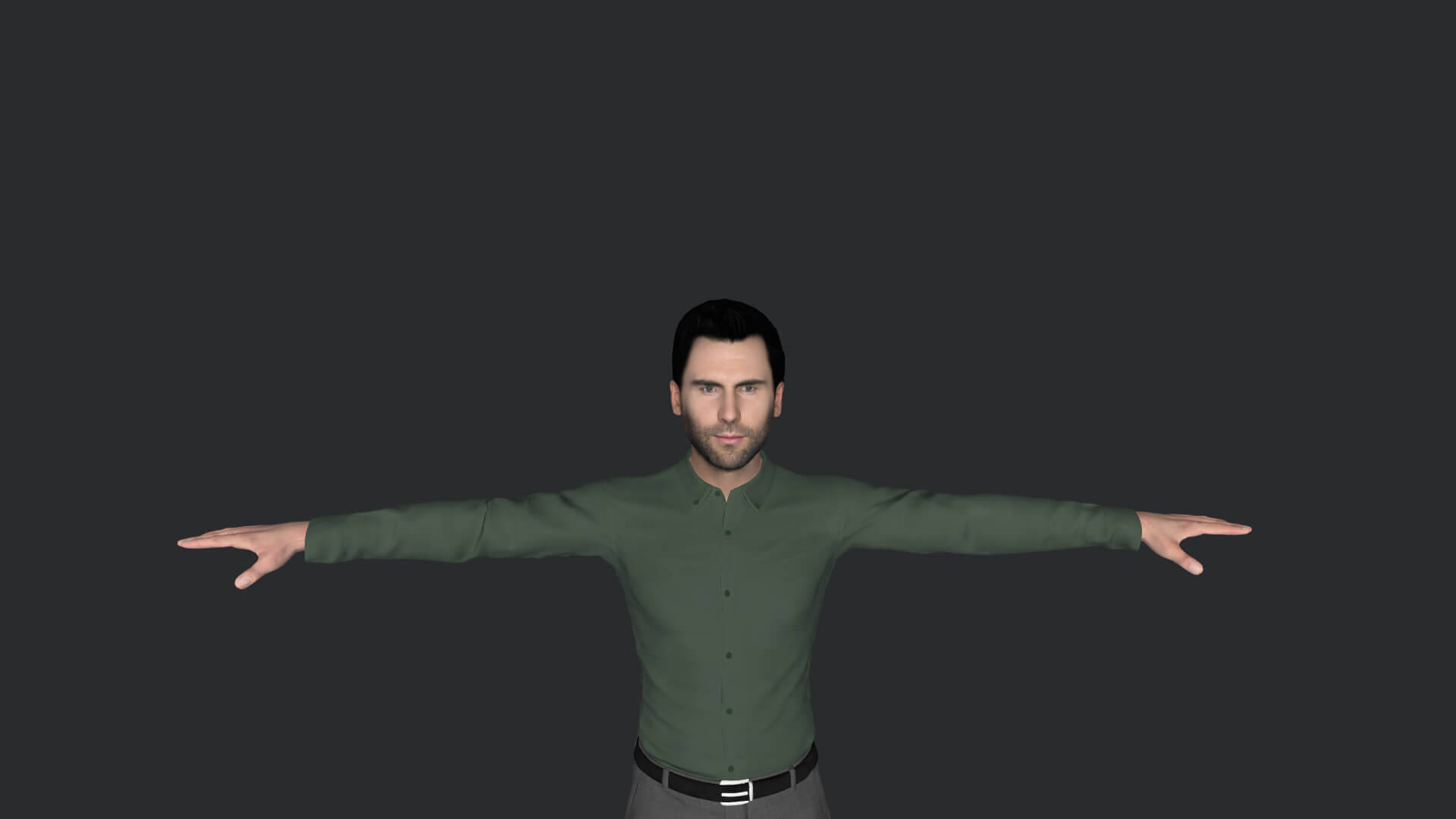 Adam Levine Realistic Full Body Fully Rigged Character - 3D Model by meta avatars