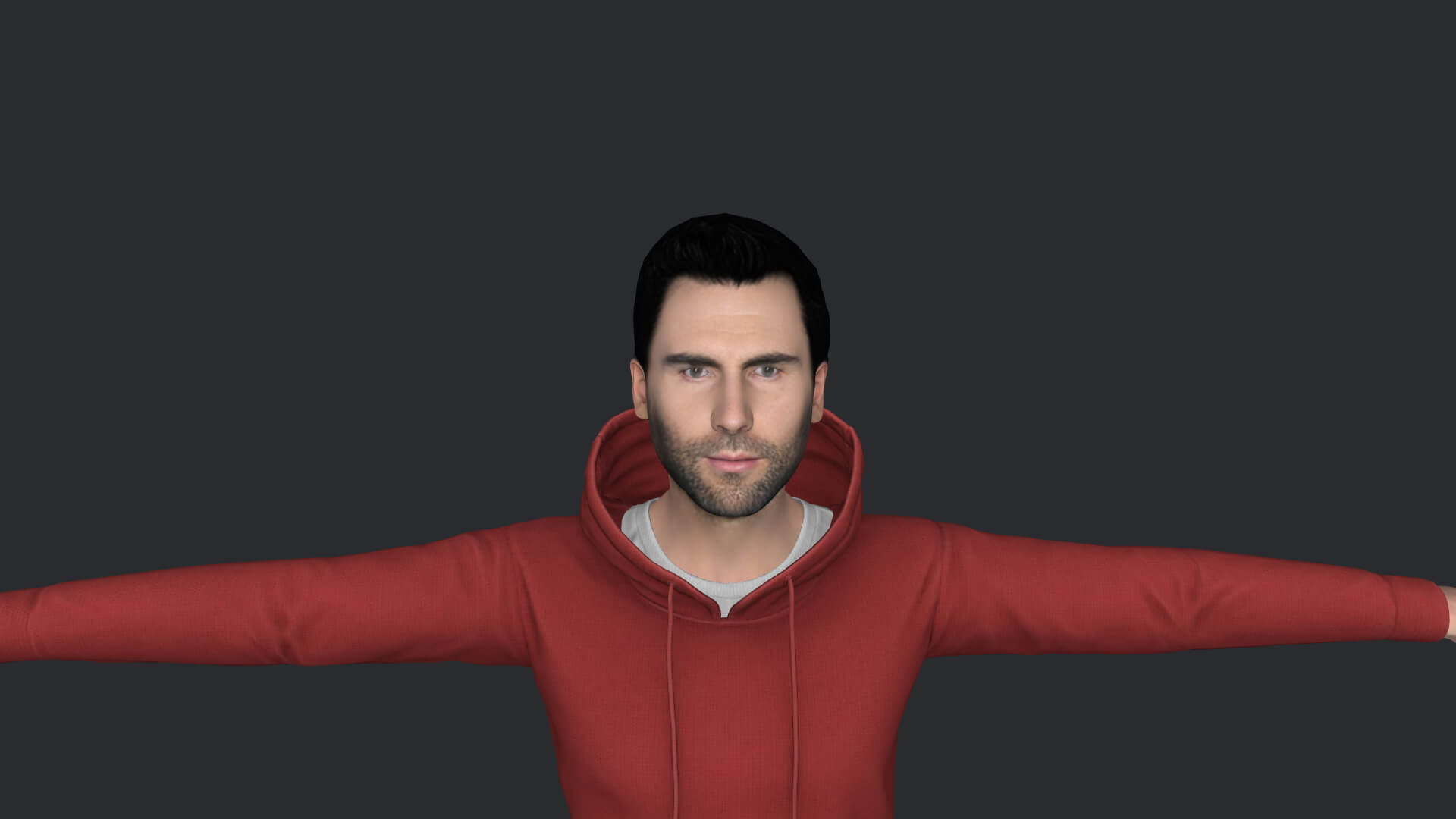 Adam Levine Realistic Full Body Fully Rigged Character - 3D Model by meta avatars