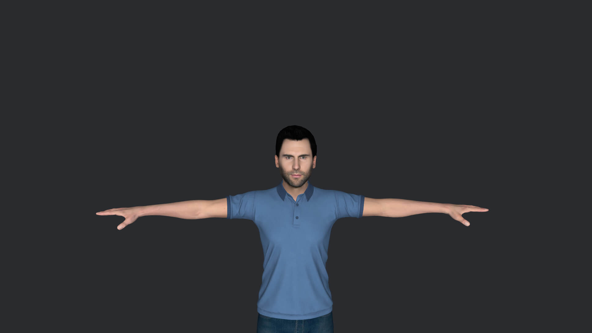 Adam Levine Realistic Full Body Fully Rigged Character - 3D Model by ...