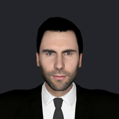 Adam Levine Realistic Full Body Fully Rigged Character - 3D Model by ...
