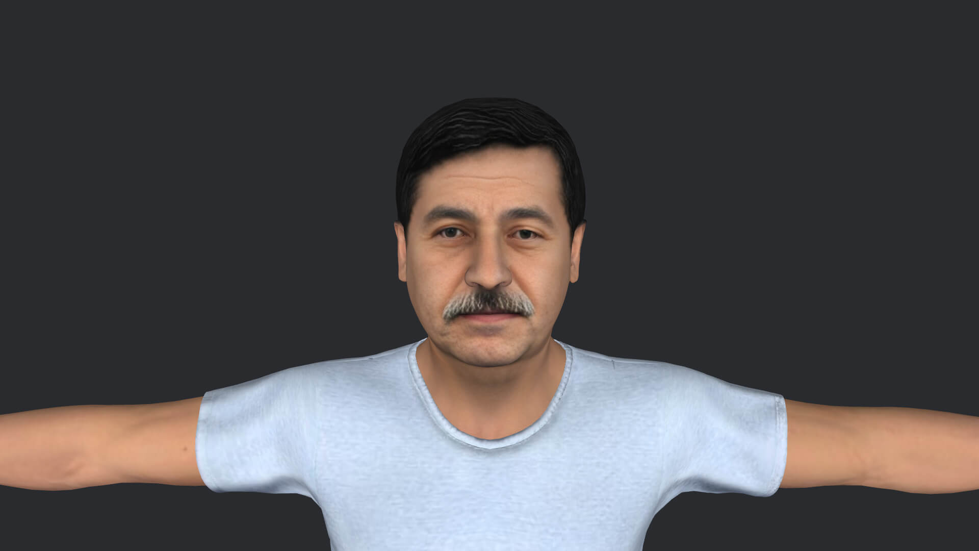 Ahmed Ouyahia Realistic Full Body Fully Rigged Character - 3D Model by ...