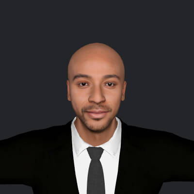 Aj Dillon Realistic Full Body Fully Rigged Character - 3D Model by meta ...