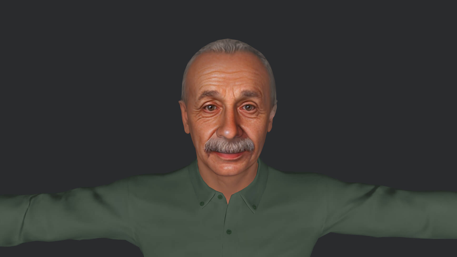 Albert Einstein Character - 3D Model by meta avatars