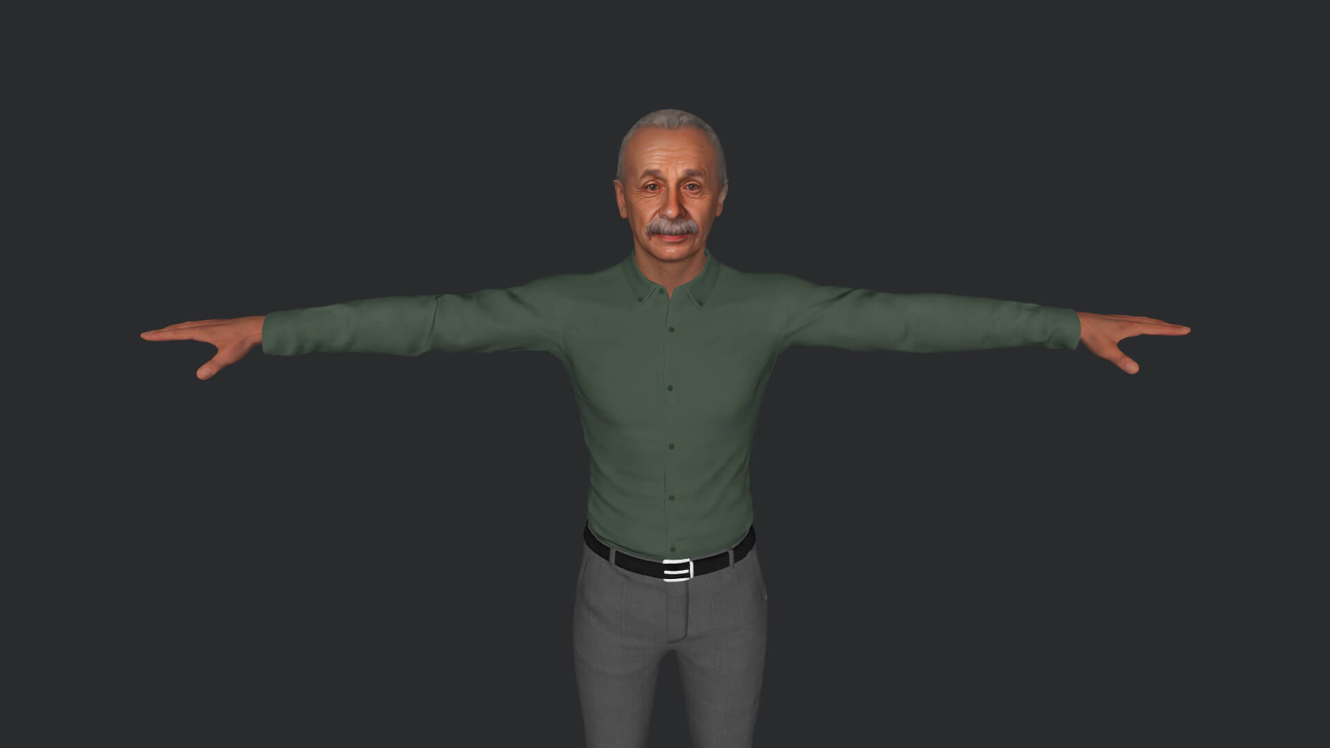 Albert Einstein Character - 3D Model by meta avatars